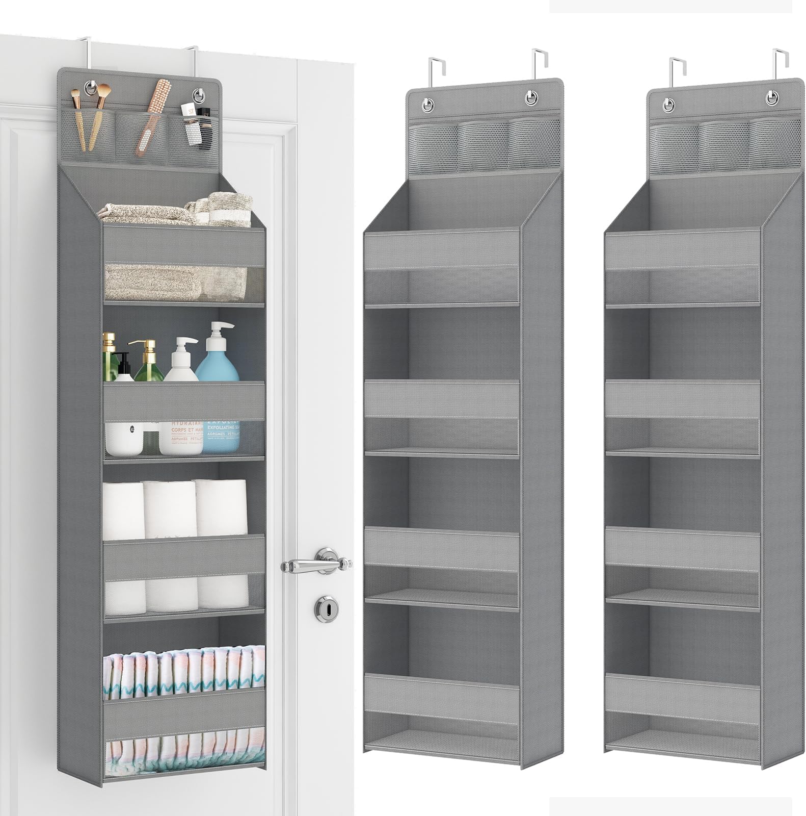 Amazon.com: FAUVISLOVE Over The Door Organizer -Flexible 1 Split Into 2 ...