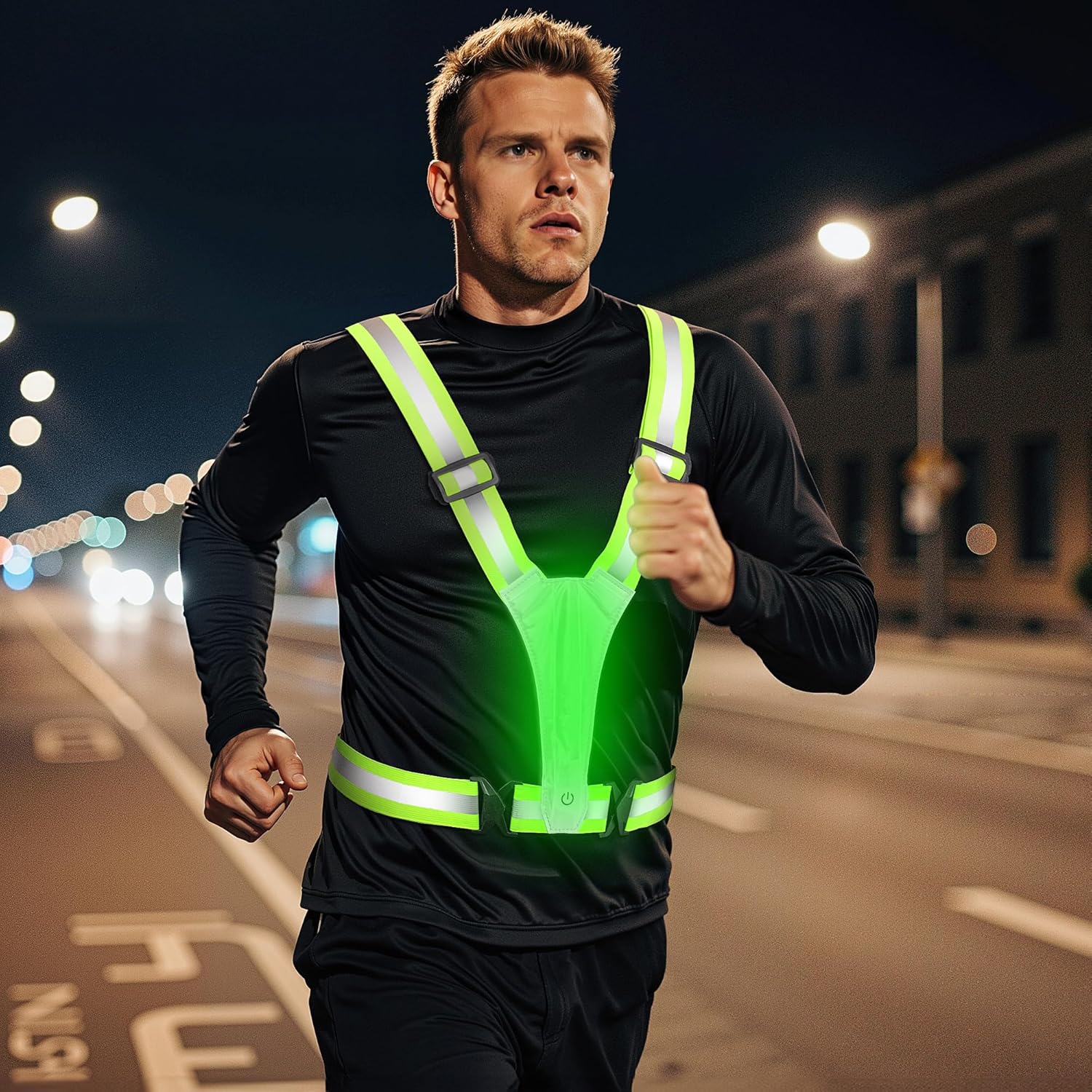 MUMUQ LED High Visibility Vest, Bicycle Reflective Vest, Reflectors ...