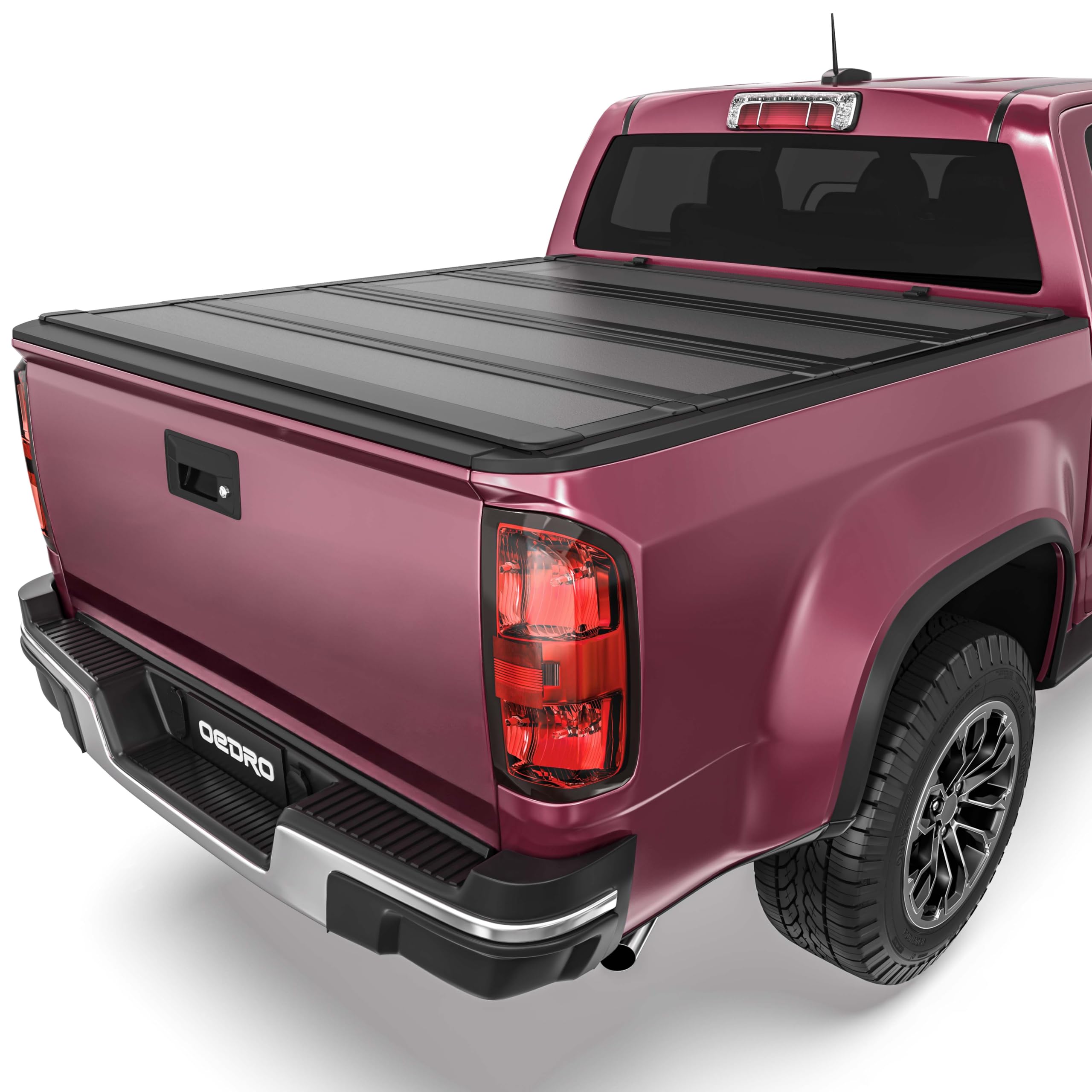 Snapklik.com : OEDRO Low-Profile Hard Quad-Fold Tonneau Cover Compatible