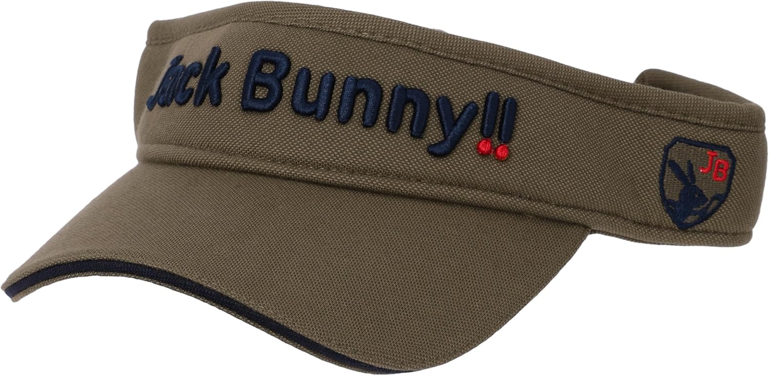 Amazon | [ジャックバニー] 継続定番商品 サンバイザー (ブランドロゴ・サイズ調整可能) / 帽子 ゴルフ / 262 ...
