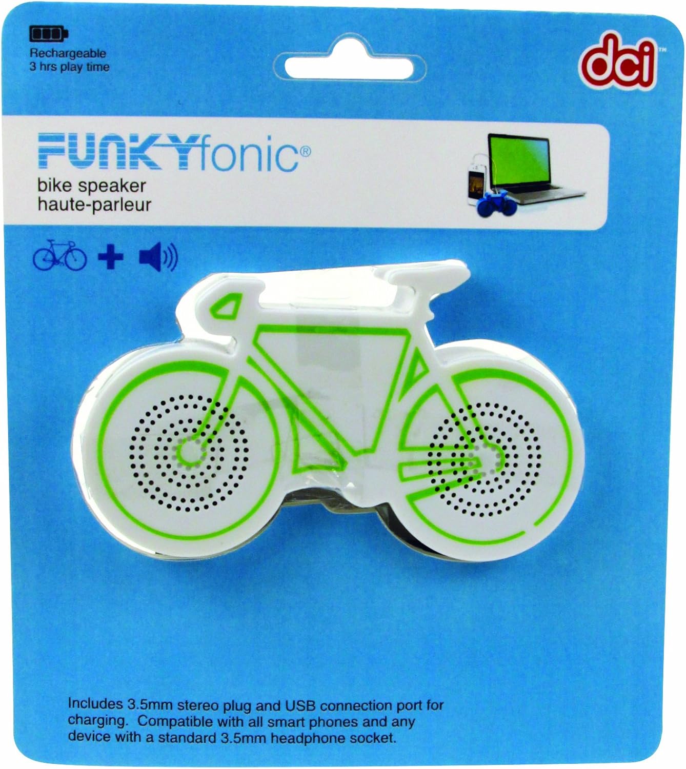 Amazon.com: DCI Bike Speaker for 3.5mm Stereo Plug - Retail Packaging ...