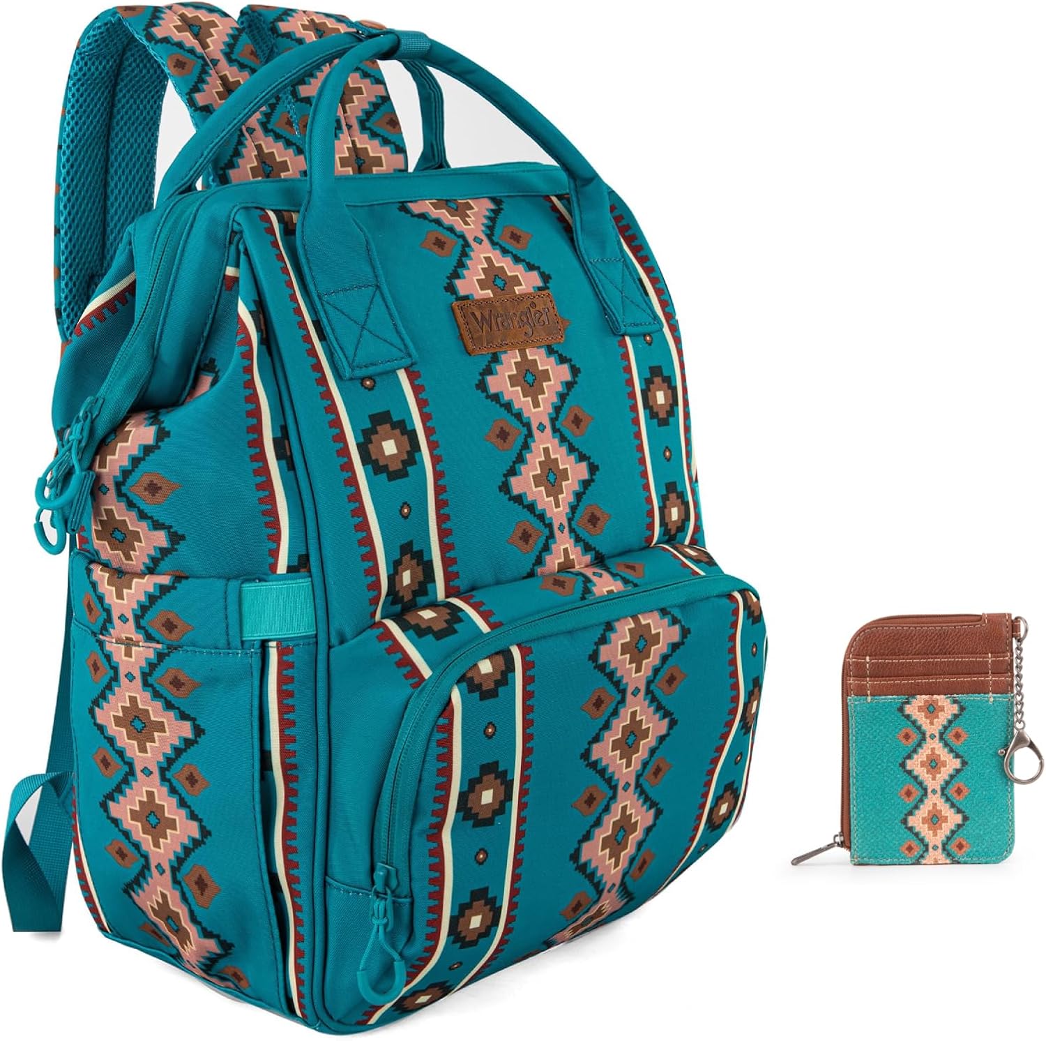 Amazon.com: Montana West Wrangler Aztec Diaper Bag and Card Wallet Set ...