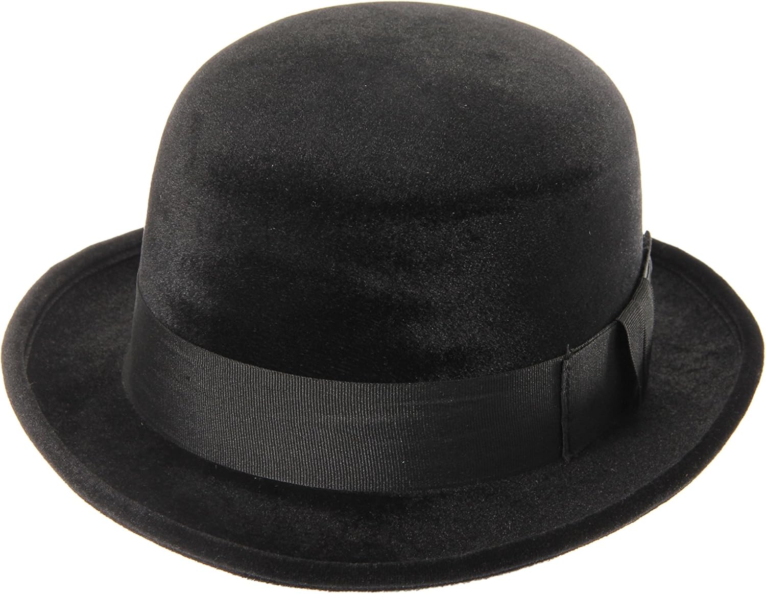 Amazon.com: elope Black Velour Bowler Hat - One Size : Clothing, Shoes ...