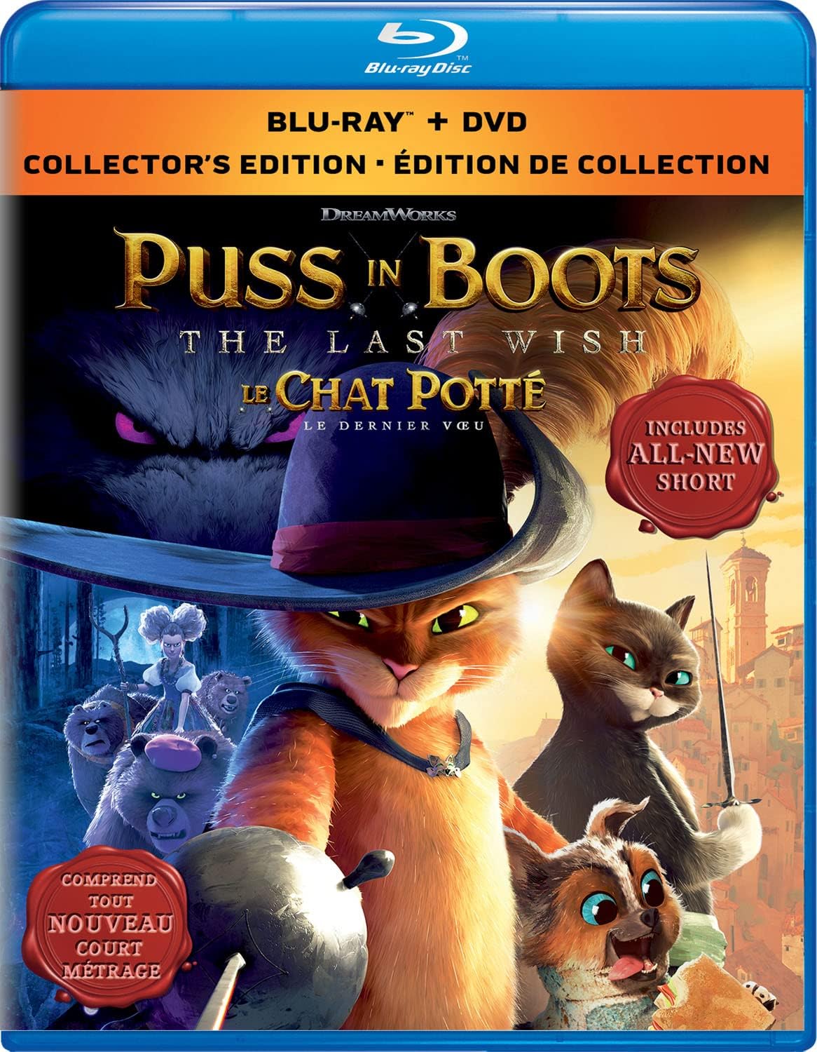 Puss in Boots: The Last Wish - Collector's Edition Blu-ray + DVD ...