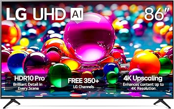 Amazon.com: LG 86-Inch Class UHD AI 4K UA77 Series Smart TV w/AI Sound ...