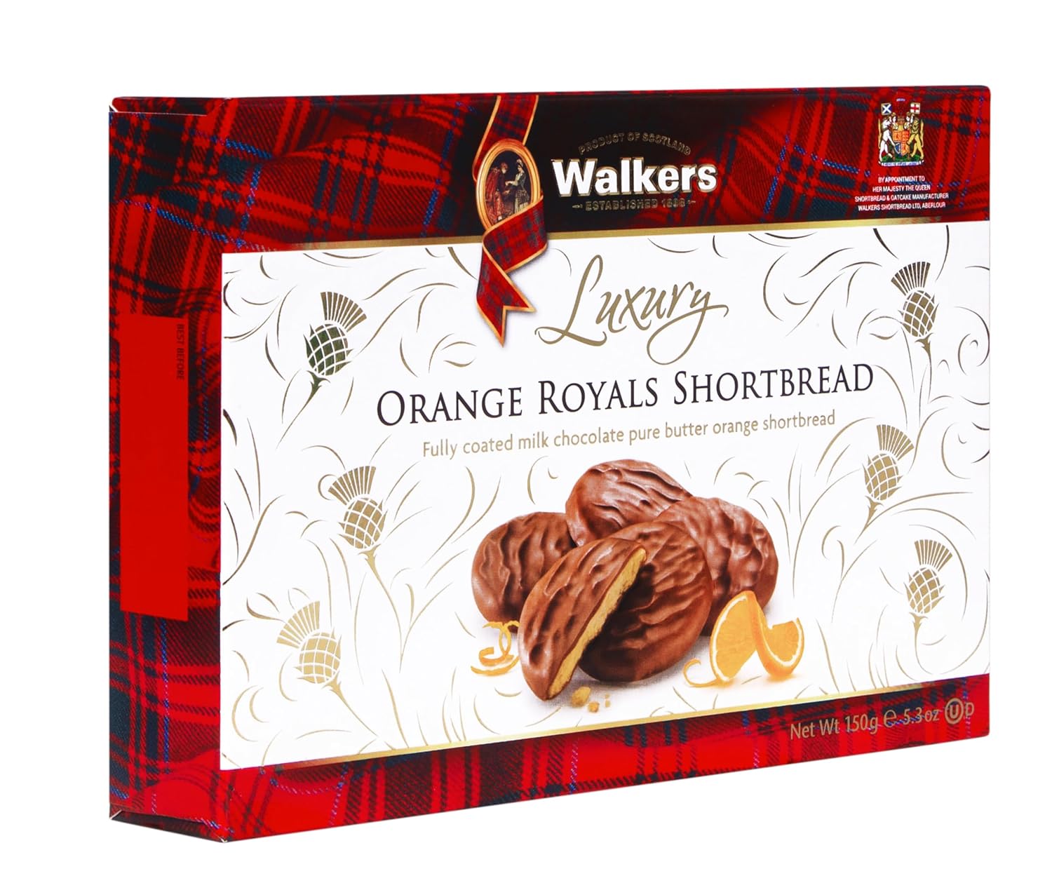Amazon.com : WALKERS Orange Shortbread Royals, 150 GR : Everything Else