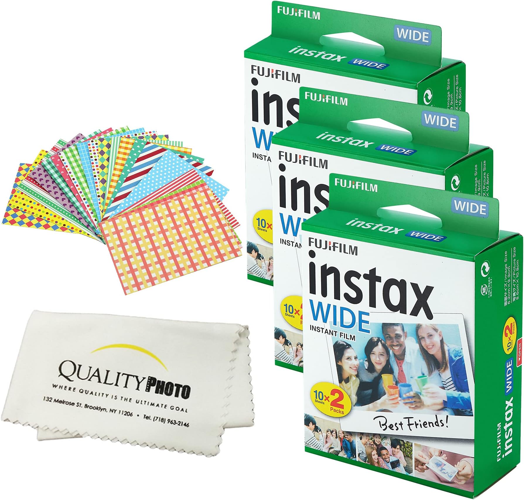 Amazon.com : Fujifilm INSTAX Wide Instant Film 8 Pack - 80 SHEETS ...