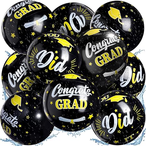 Amazon.com: Silipull 12 Pack Graduation Beach Balls 11.8" Inflatable ...