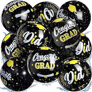 Amazon.com: Silipull 12 Pack Graduation Beach Balls 11.8" Inflatable ...