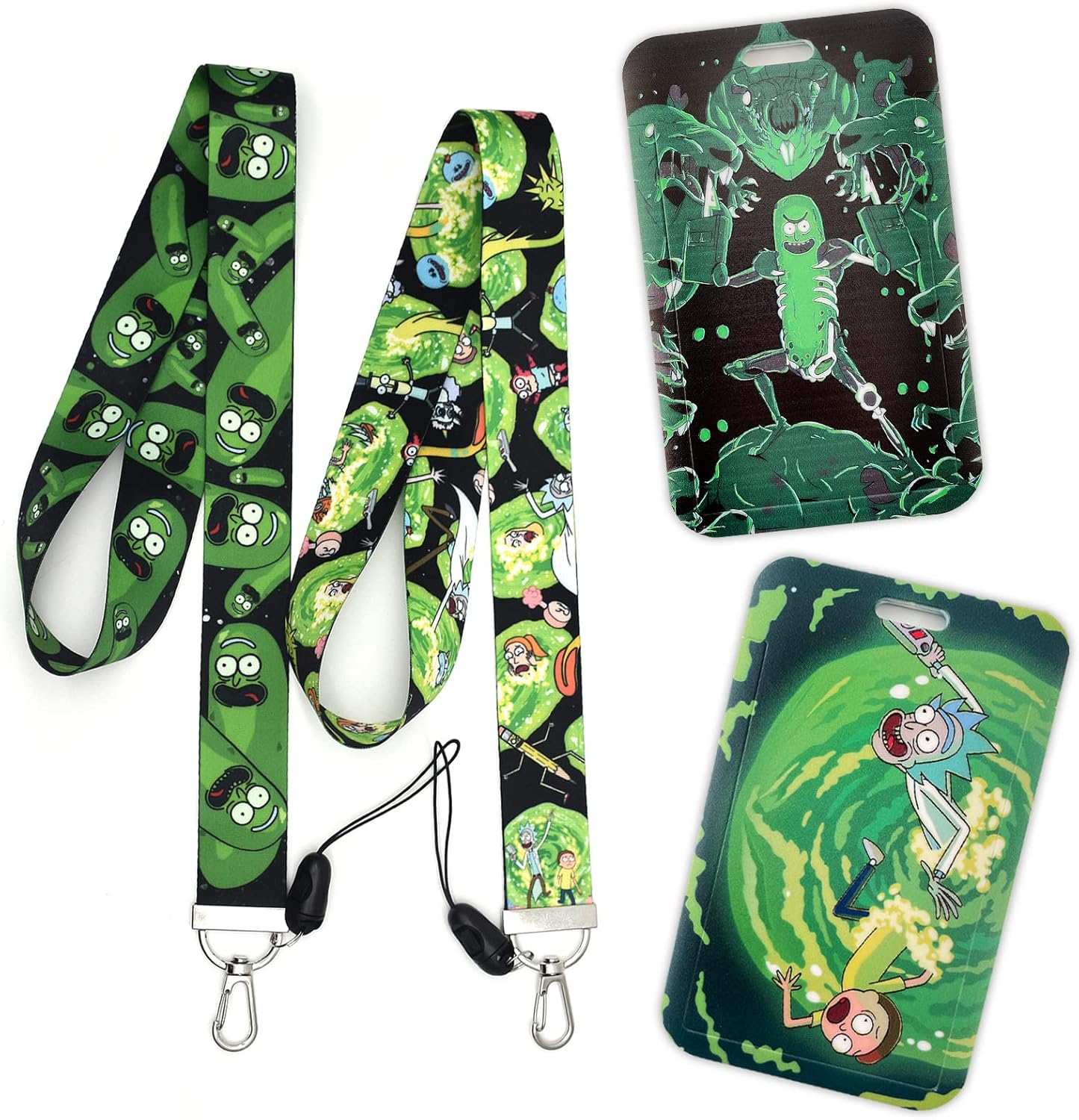 GTOTd Pickle and Portal Lanyard (2 Pcs) with ID Badge Holder (2 Pcs ...