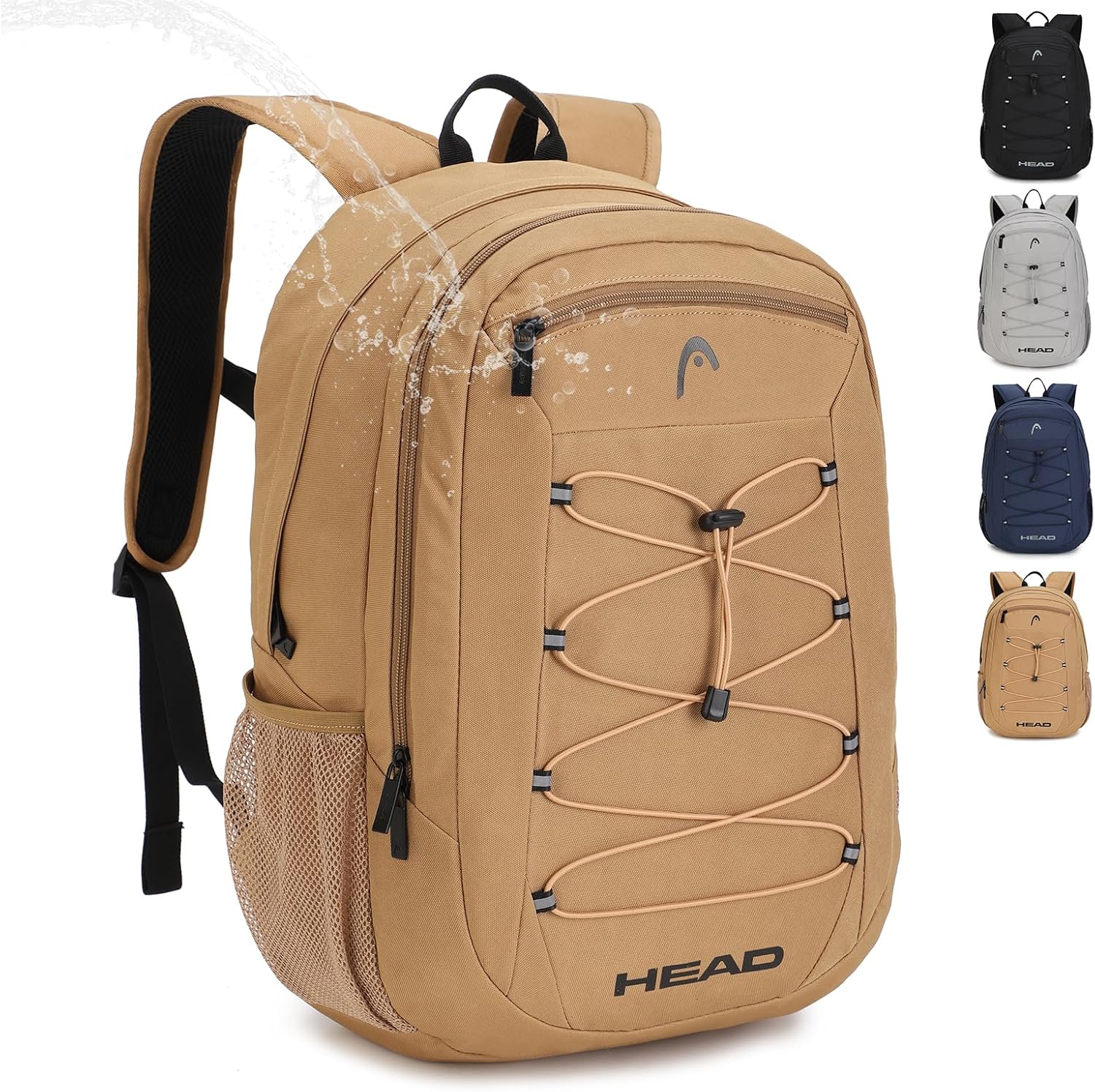 Amazon.com: HEAD 30L Waterproof Travel Backpack for Men, Lightweight ...