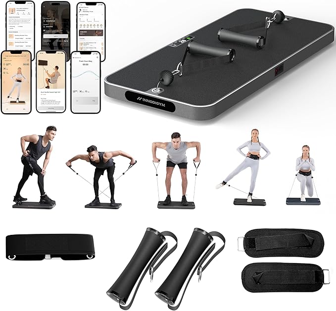 Amazon.com: INNODIGYM P1 Lite Ultra-Thin Smart Home Gym, 133 lbs ...