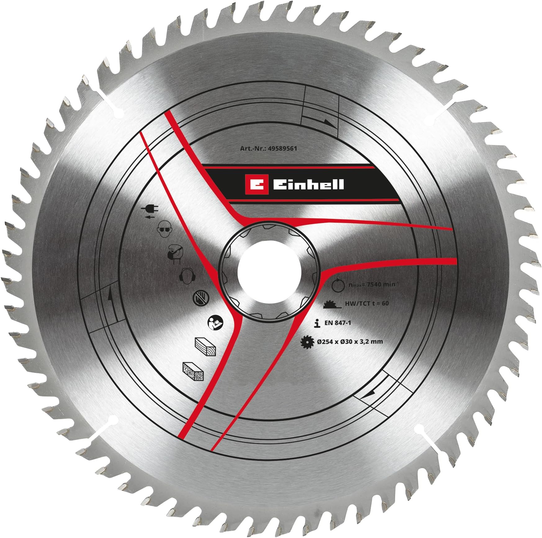 Original Einhell Circular Saw Blade 254 x 30 mm (Saw Accessories ...
