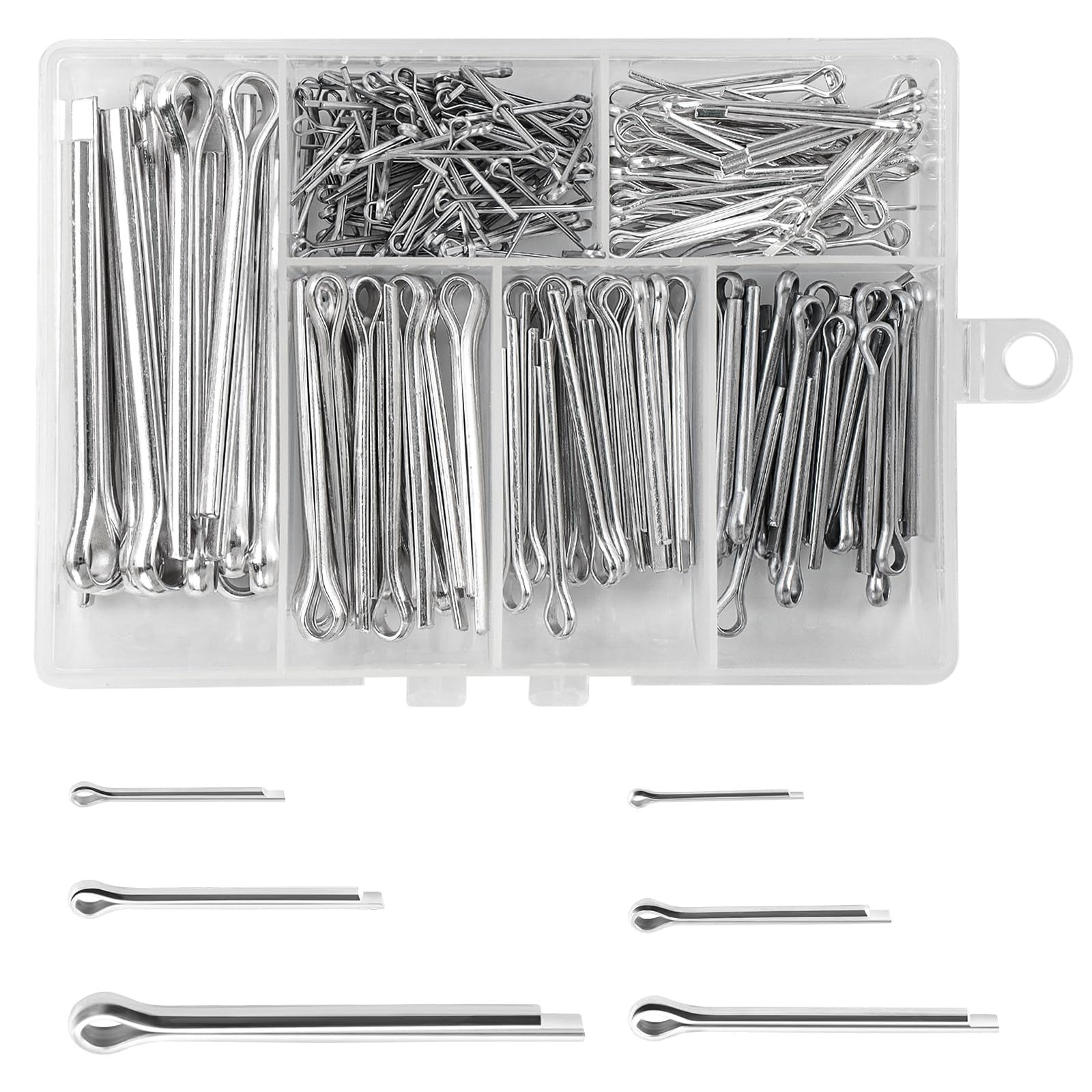 MOLENCO 230 Pcs Cotter Pins Assorted Kit, Stainless Steel Split Pin ...