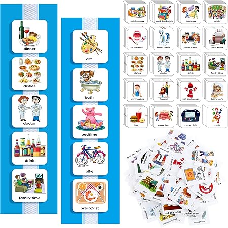 133 Piezas Tarjetas de Horarios Visuales para Niño Tarjetas de Rutina ...