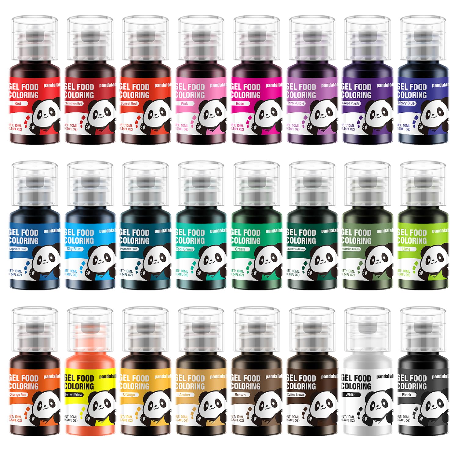 Amazon.com : Gel Food Coloring Set - Concentrated Vibrant 24 Colors ...