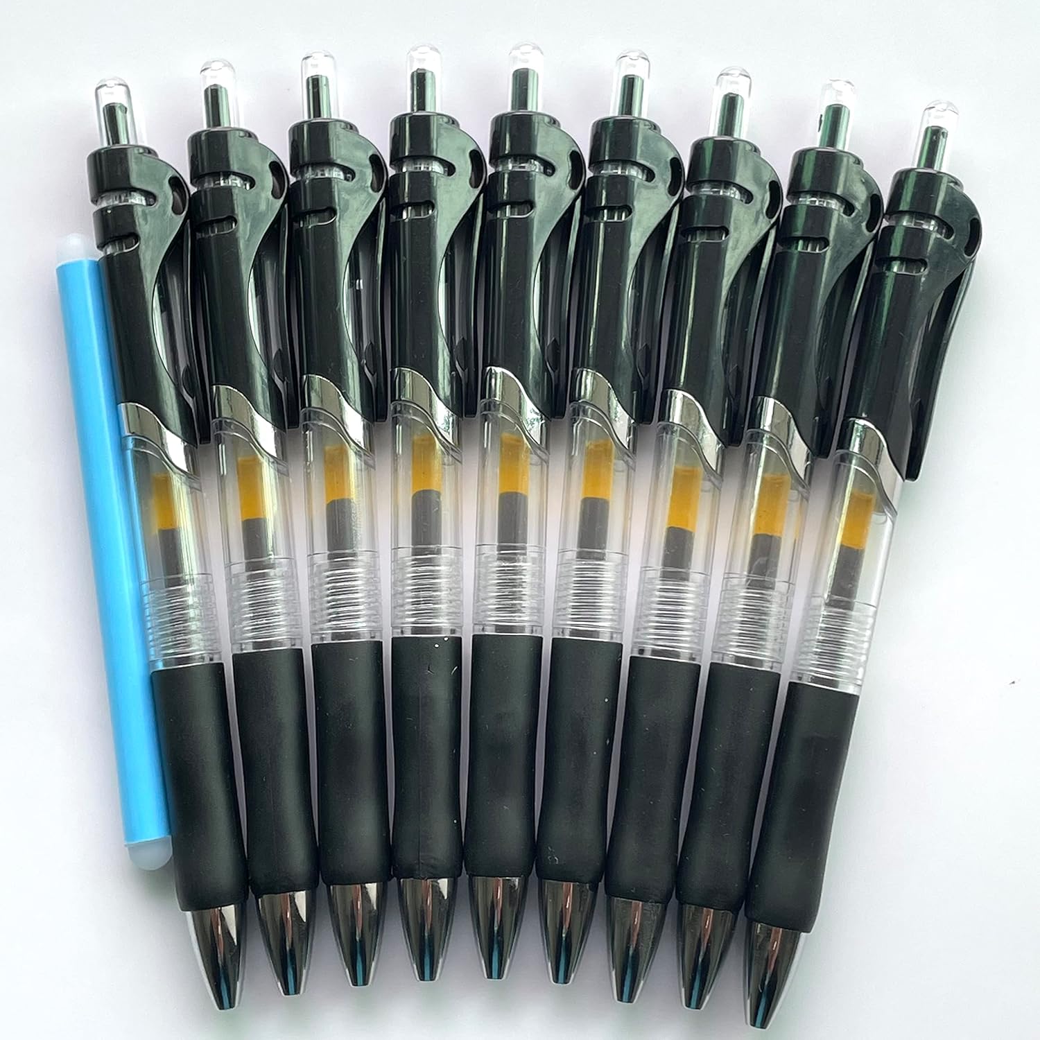 Amazon.com: sencoo 9 pack Gel Pens Retractable Erasable Black Ink ...