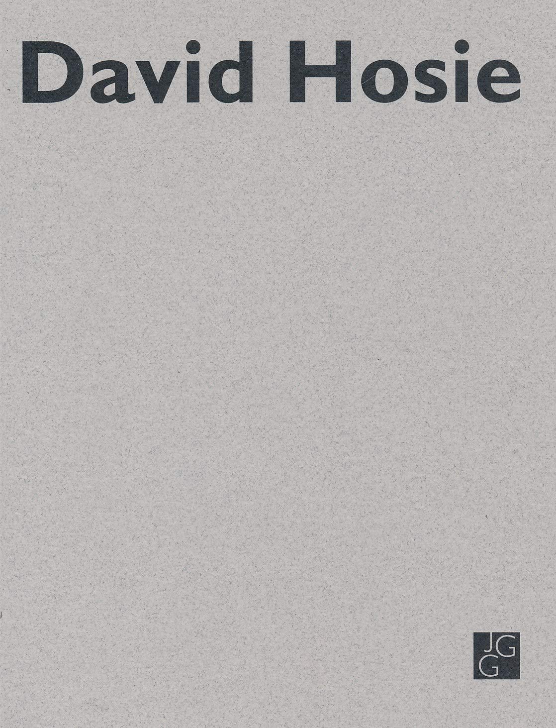 David Hosie : Paintings and Drawings 8 September -9 October 1992 ...