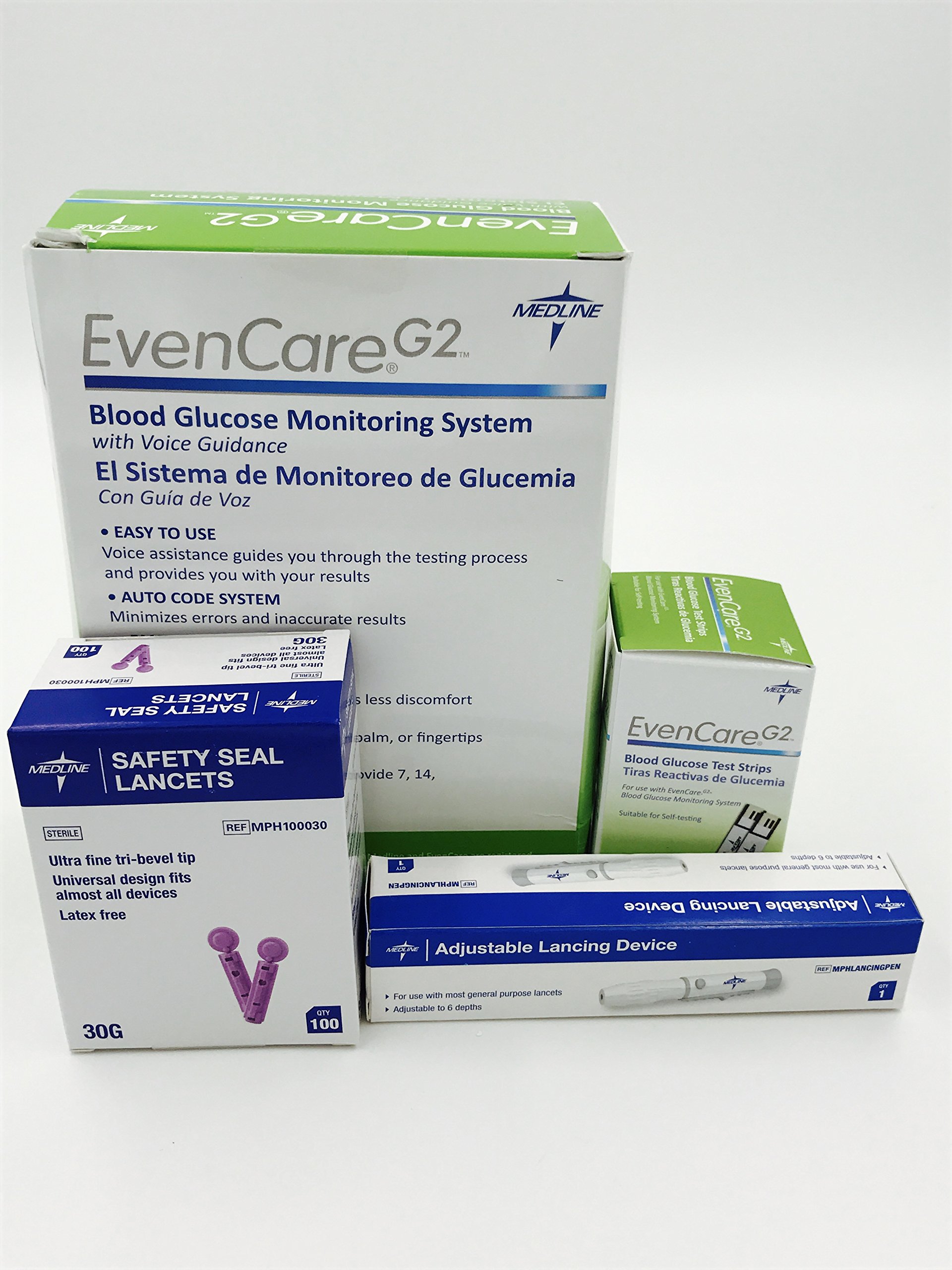 Buy EvenCare G2 Complete Kit with G2 Meter, Carry Bag, 50 G2 Blood ...