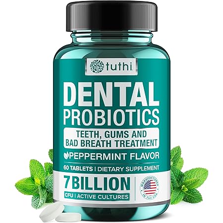 Amazon.com: Oral Probiotics for Teeth and Gums - 3BN CFU Lactobacillus ...