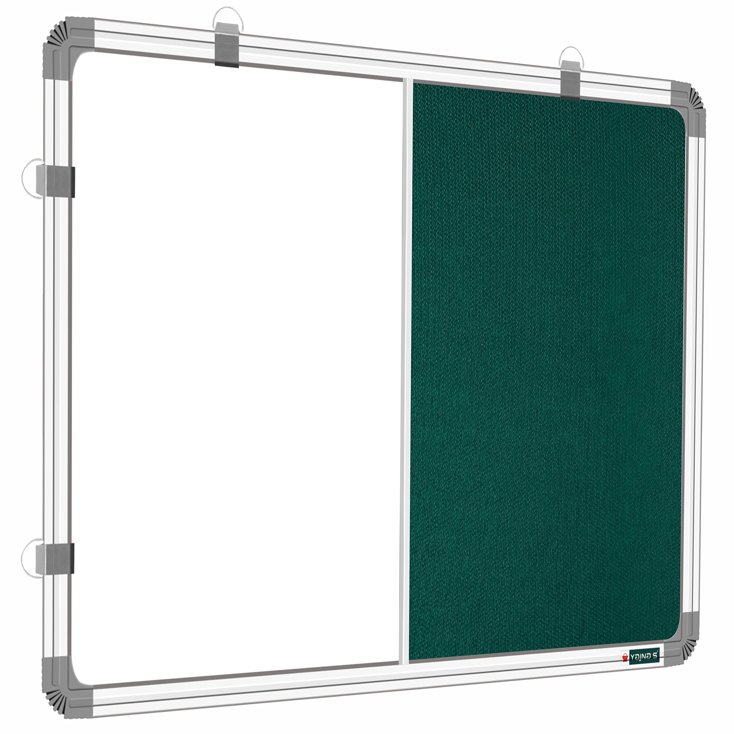 YAJNAS® 2X3 Feet Premium Combination Board (Non - Magnetic Whiteboard ...