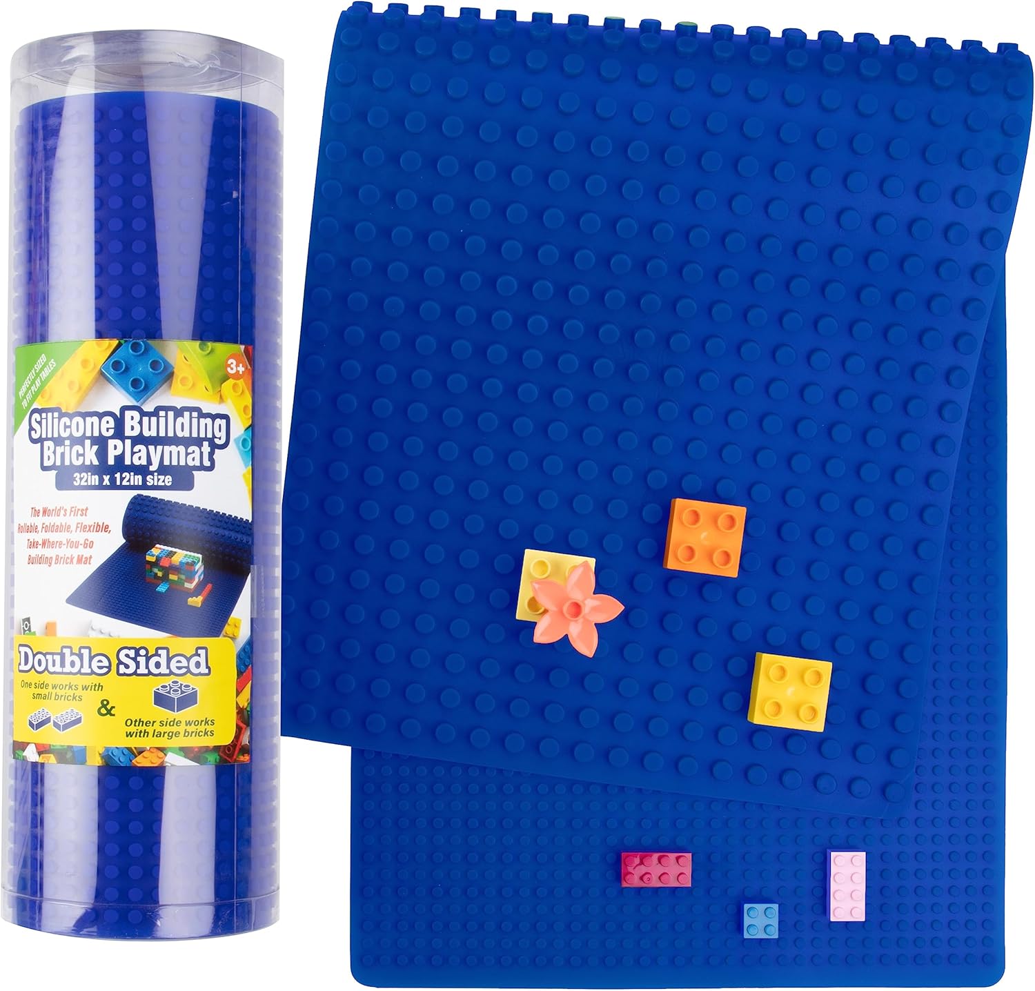 Amazon.com: SCS Direct Brick Building Blocks Silicone Playmat - 32 ...