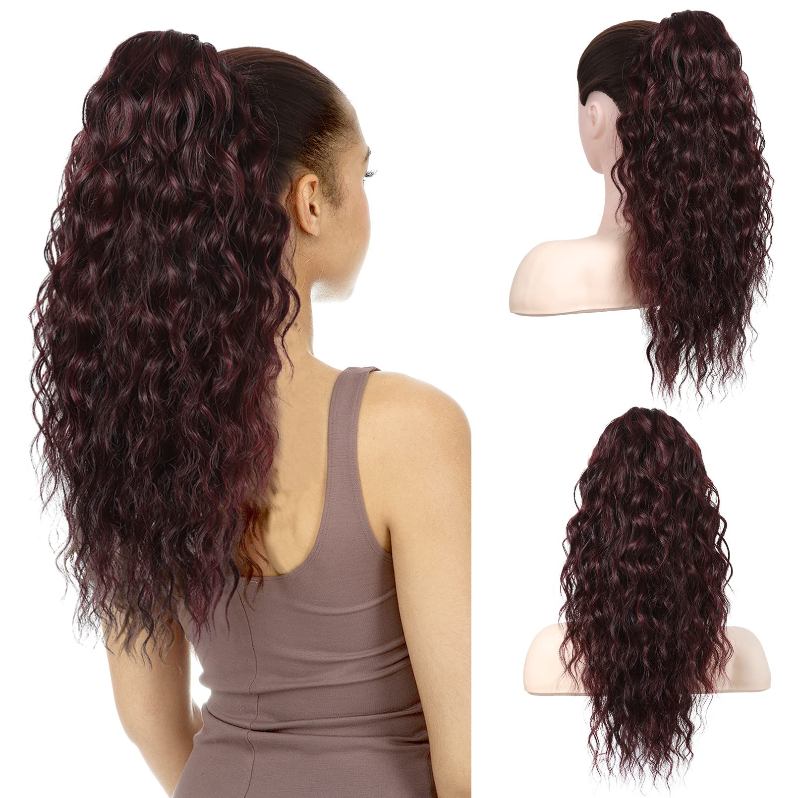 Amazon.com : SEIKEA 18" Ponytail Extension Claw, PT002 Tia Long Multi ...