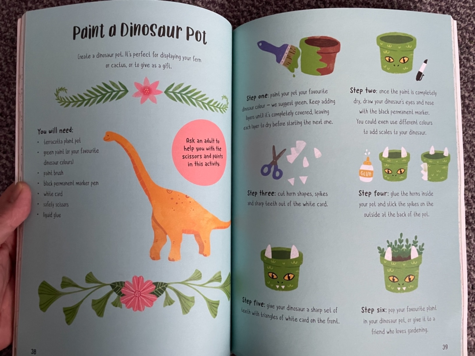 My Dinosaur Garden Activity Book: 1 (RHS) : Hibbs, Emily, Briscoe ...