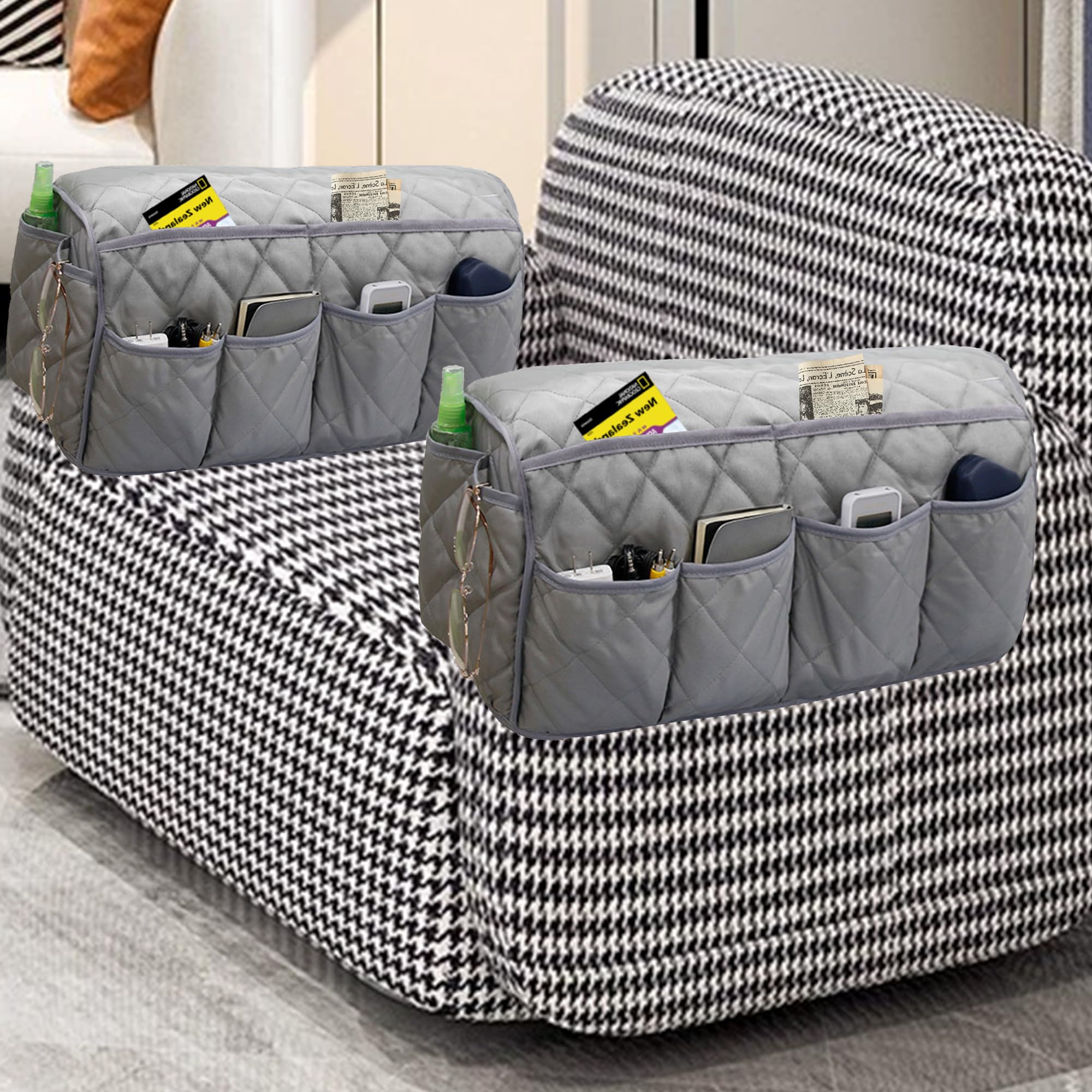 Amazon.com: MEHIDFY Armchair Caddy Remote Control Holder for Couch ...