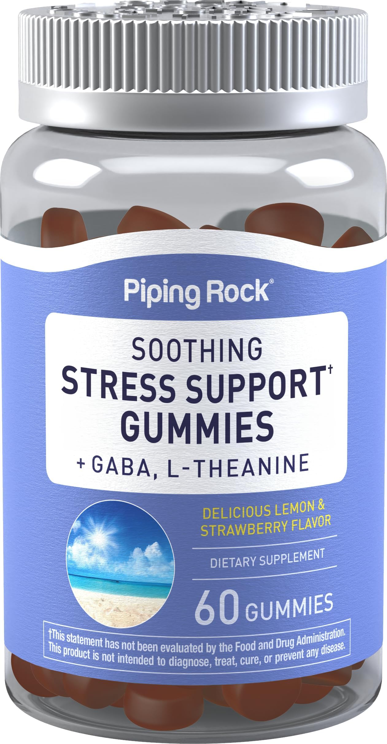 Amazon.com: Piping Rock Stress Less Gummies | 60 Count | Lemon ...