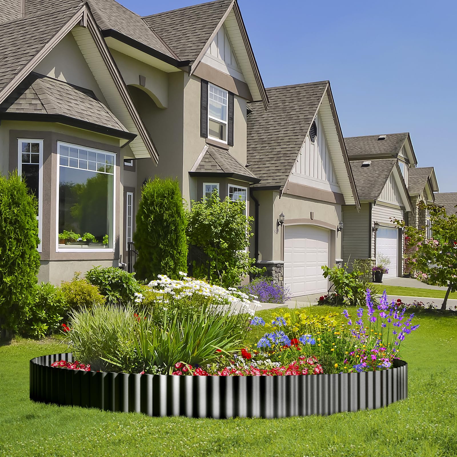 Snapklik.com : Land Guard Corrugated Garden Edging Border, 6"50 ...