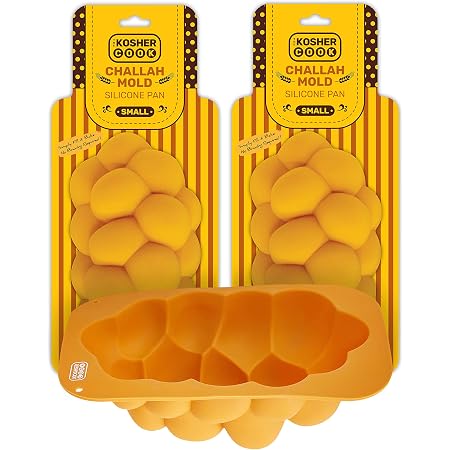 Amazon.com: The Kosher Cook Silicone Braided Challah Mold - 4 Small ...