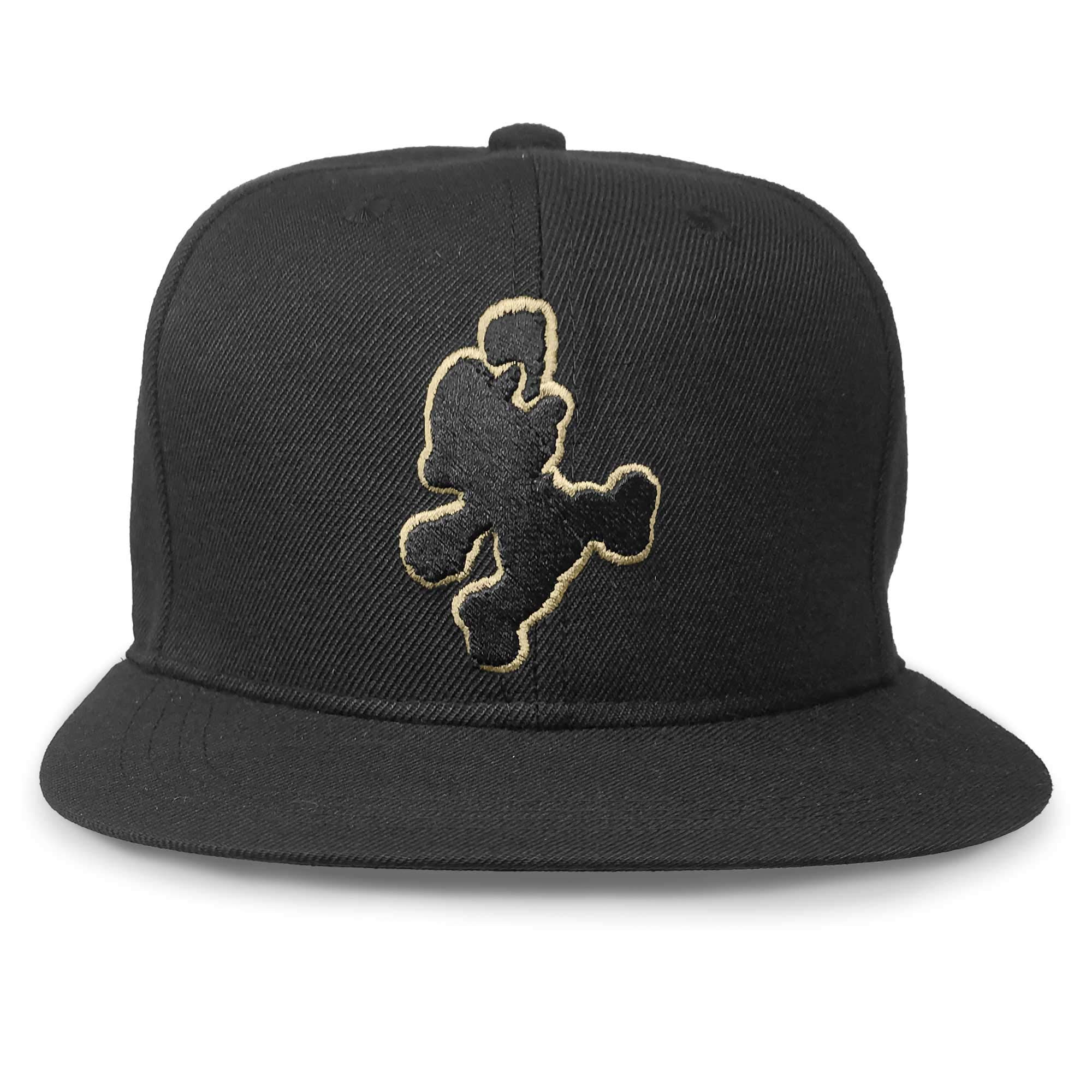 Buy Controller Gear Super Mario Black & Gold Mario Silhouette Flat Bill ...