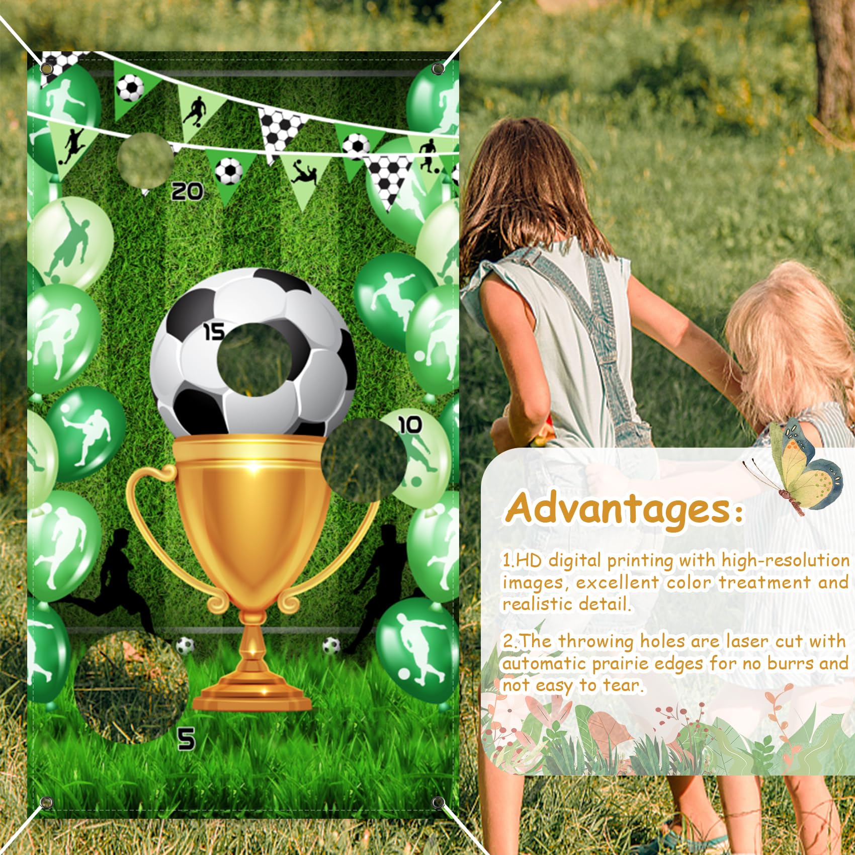 Snapklik.com : YongFoto Football Match Theme Toss Game Banner