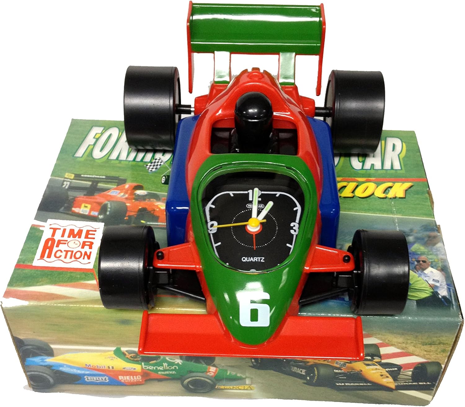 Amazon.com: Realistic Roaring Race Car Engine Sound Alarm Clock Grand ...