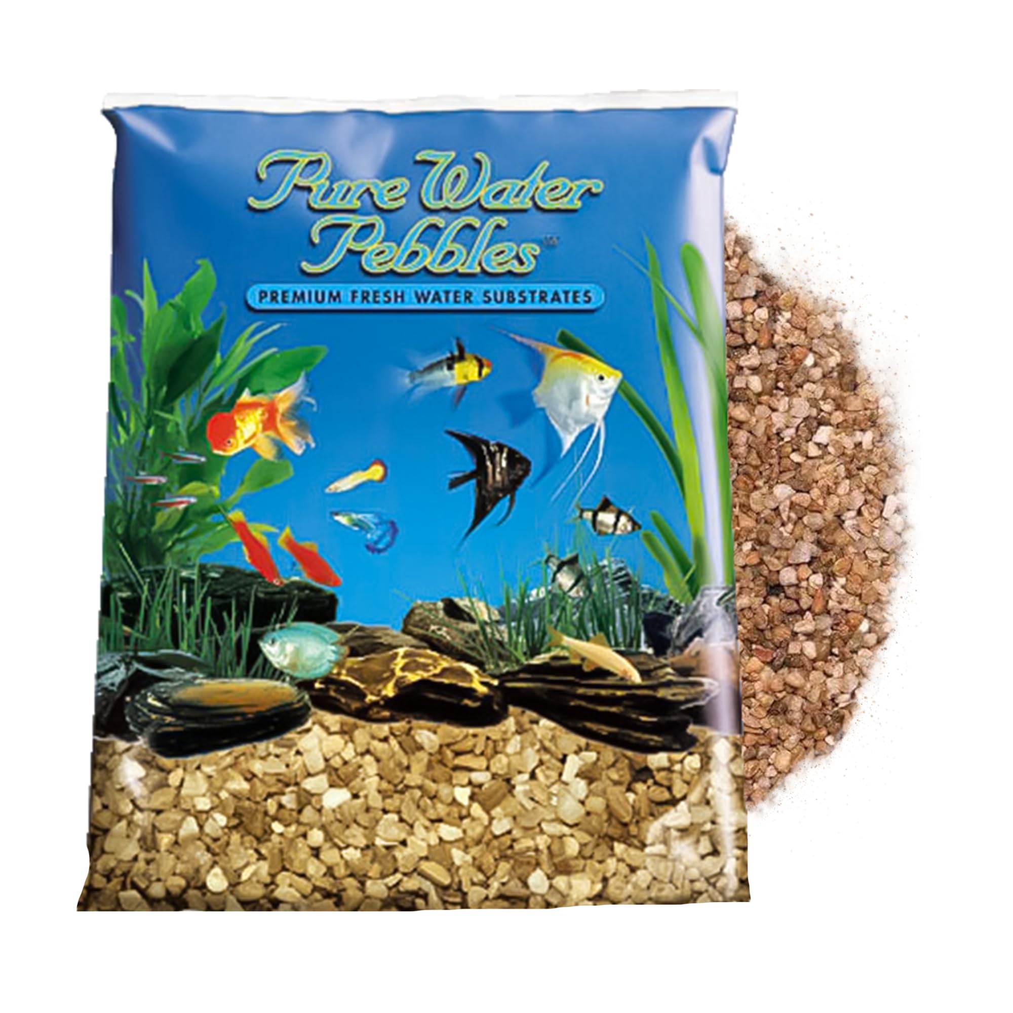 Amazon.com : Pure Water Pebbles Fresh Nutty Gravel, 25 lbs - Optimal pH ...