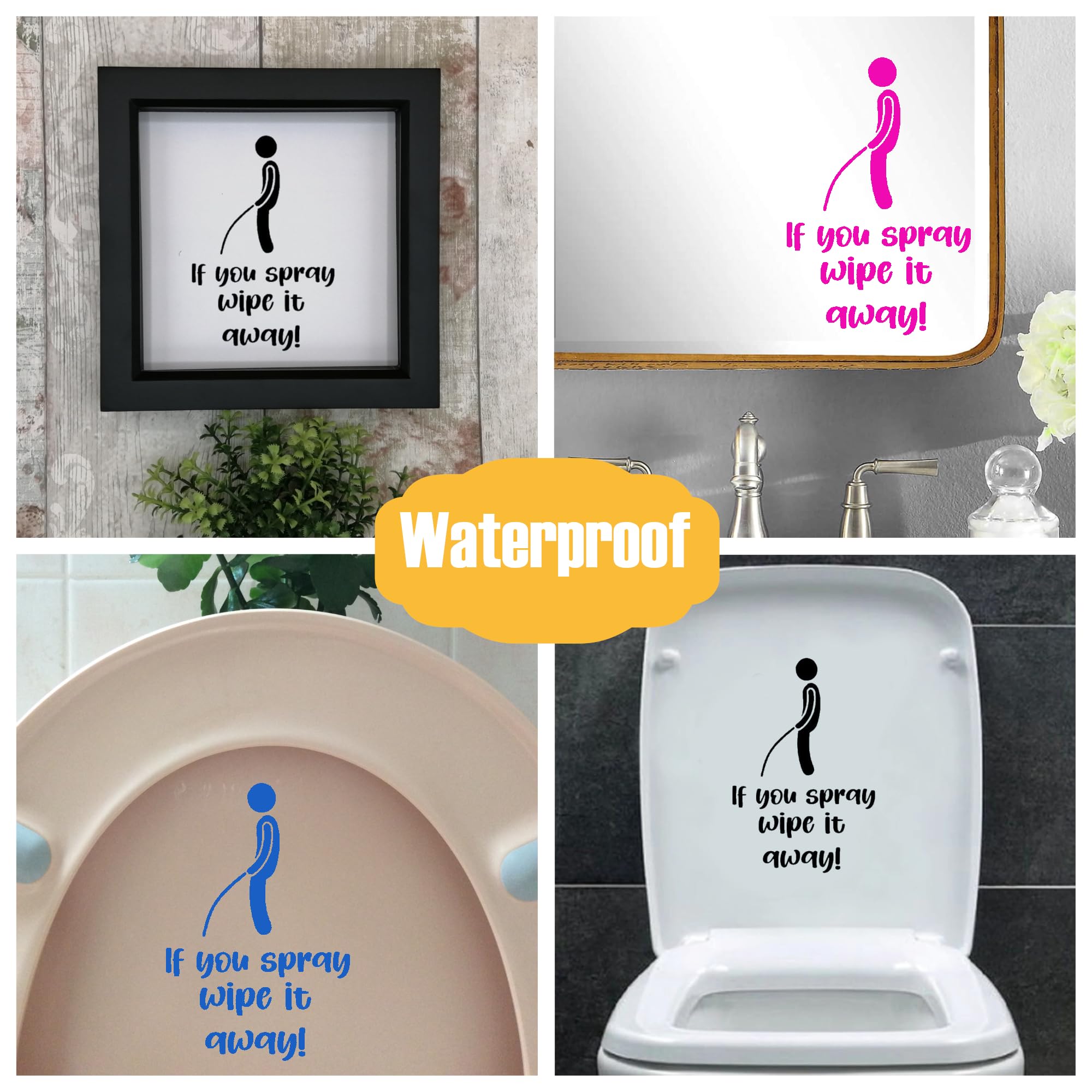 Toilet Glue Sticker 3d Diy Man & Woman Toilet Sticker Wc Door Sign ...