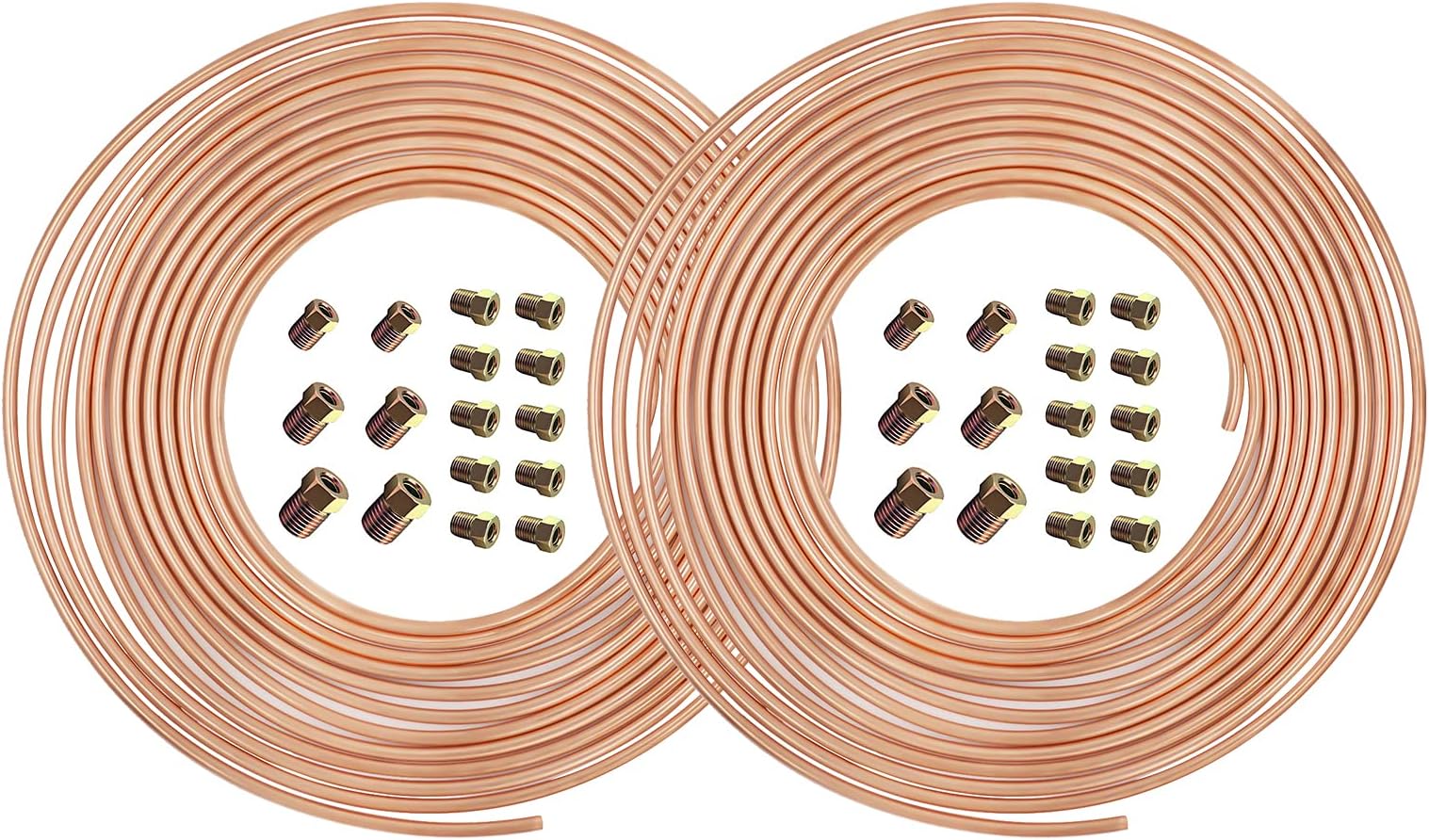 Amazon.com: 1/4" Tubing Kit - 25 Ft. of 1/4 Flexible Copper Coated ...