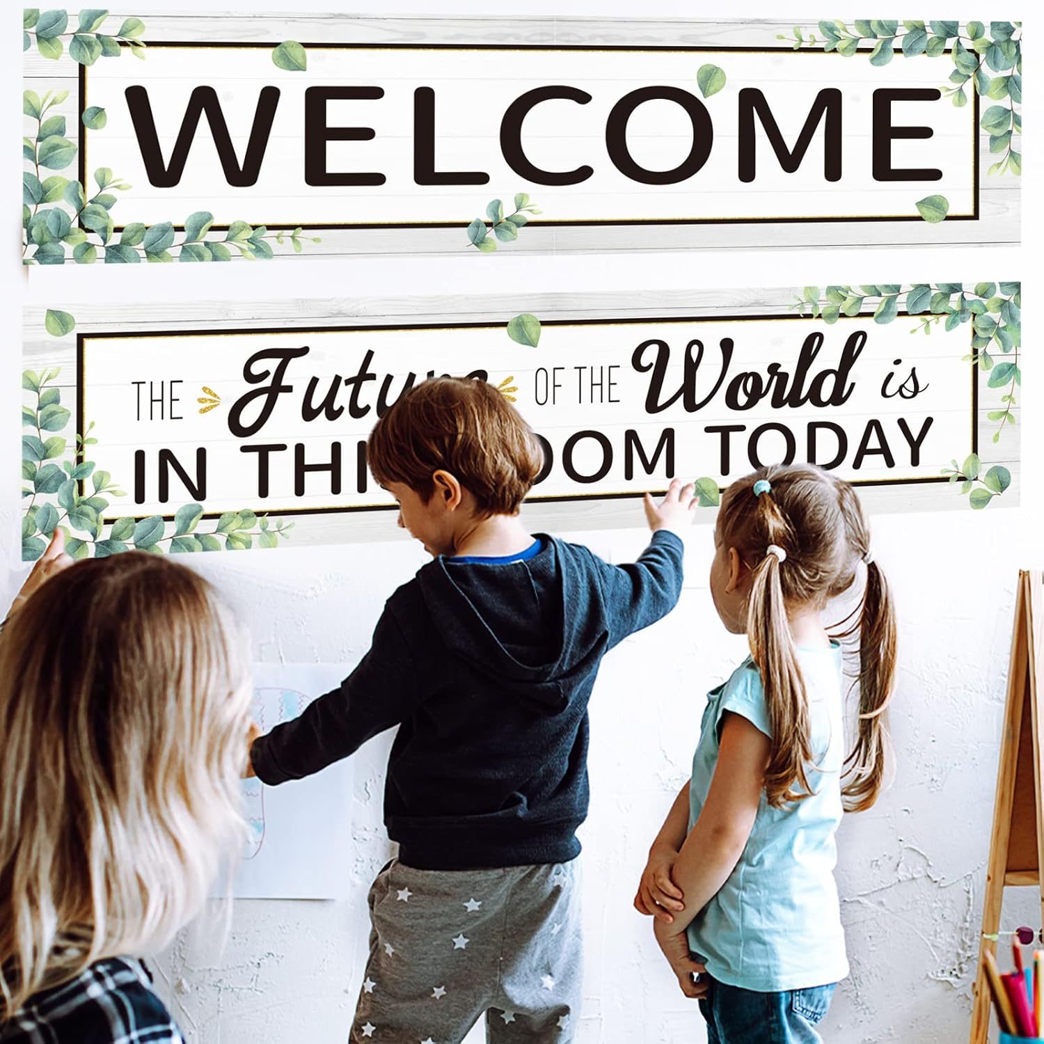 Eucalyptus Classroom Decorations Classroom Welcome Banner and Poster ...