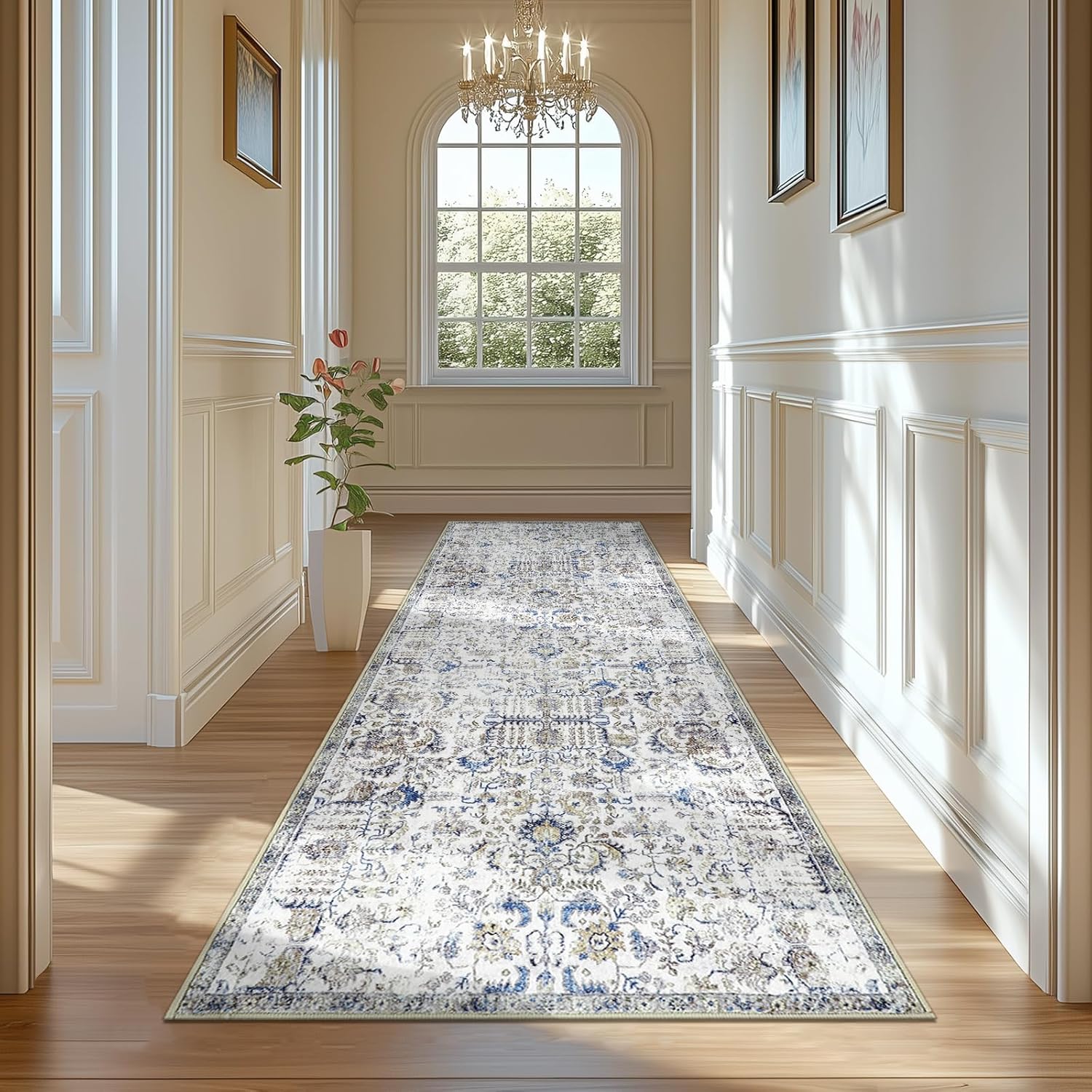 Amazon.com: jinchan Runner Rug 3x7 Washable Hallway Rug Vintage Runner ...