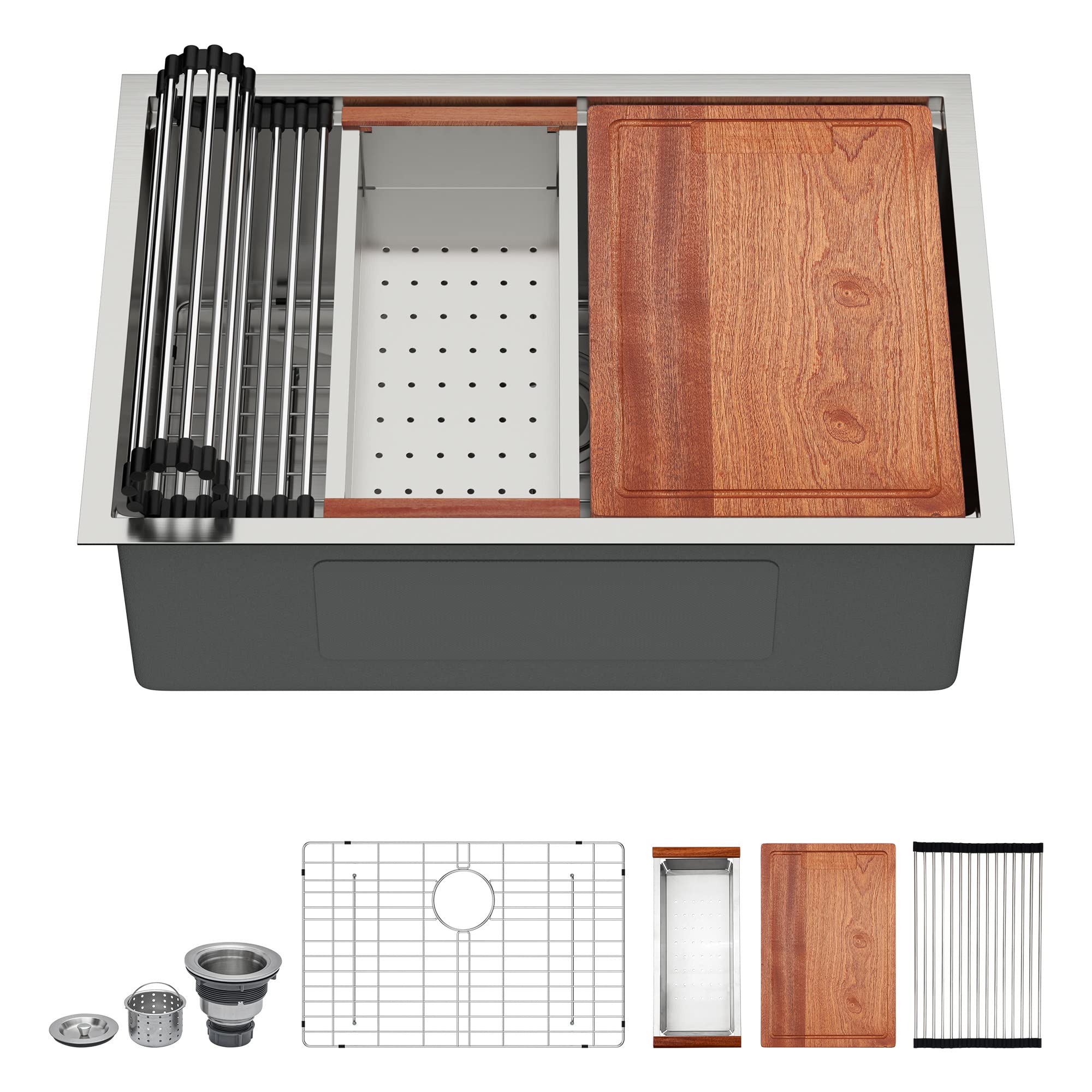 Snapklik.com : 27 Inch Undermount Kitchen Sink - 2719 Stainless Steel ...