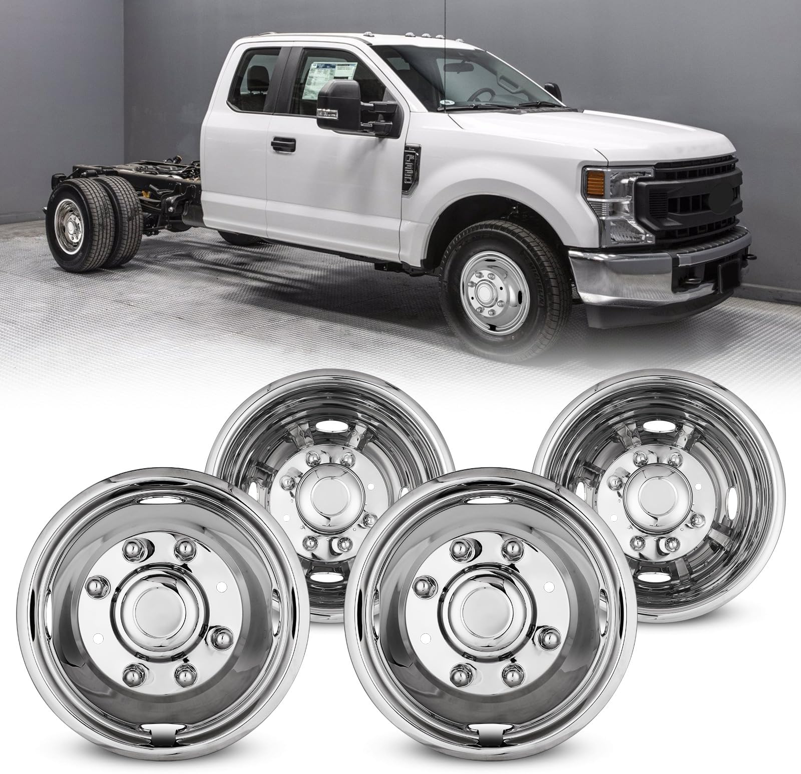 Amazon.com: AUTOFREE 17" Dually Wheel Simulators for 2005-2024 Ford F ...