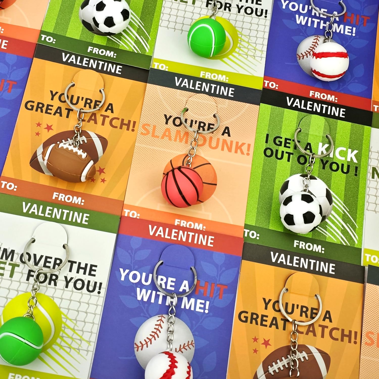 Snapklik.com : Sports Valentines Day Cards Gifts For Kids School ...