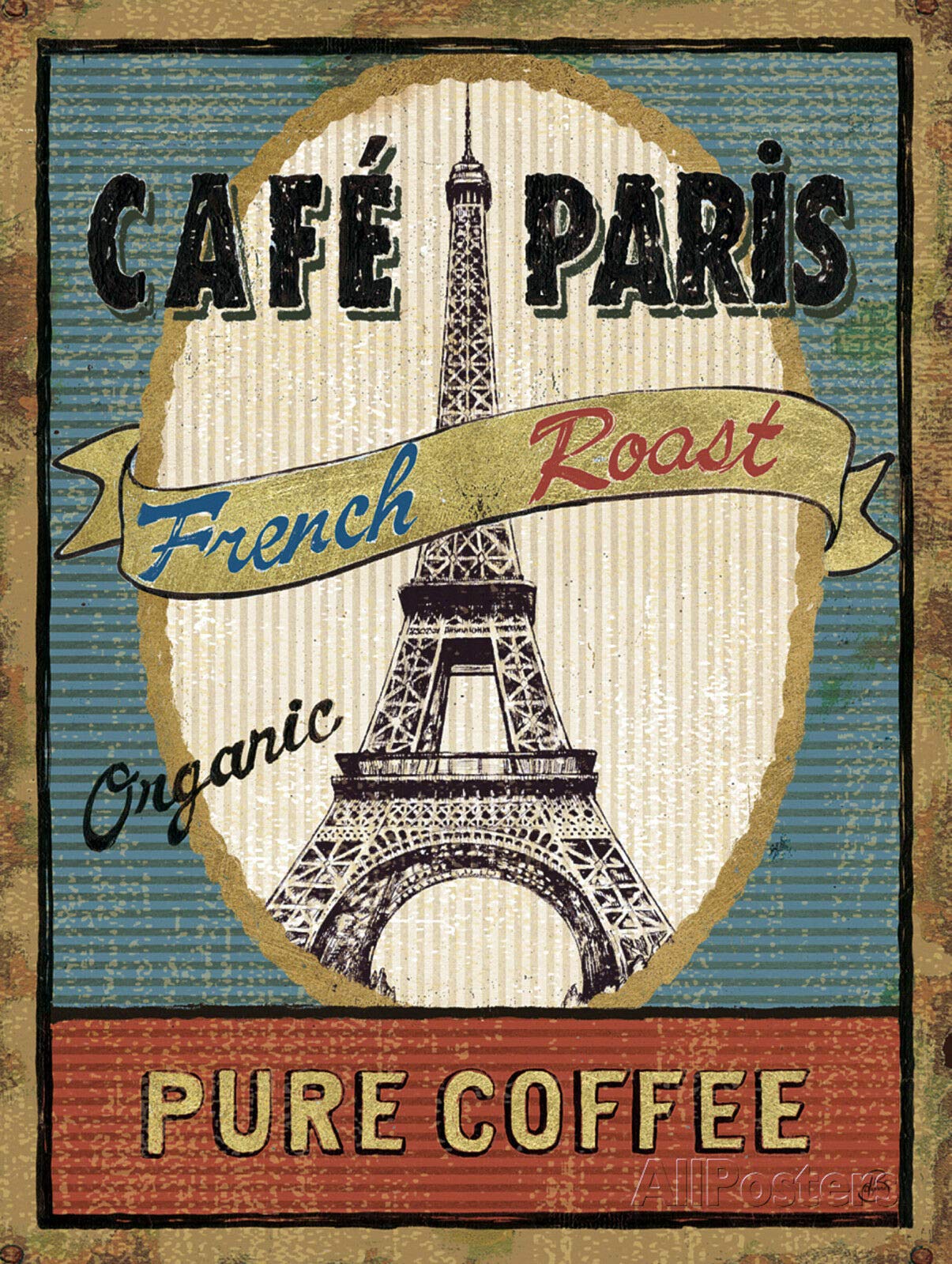 Vintage French Cafe Sign Cafe Story