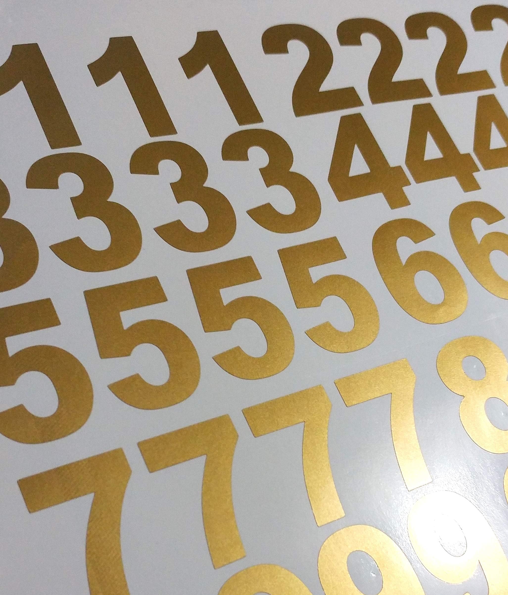 Amazon.com: 3" Metallic Gold Color, Classic Style Mailbox Numbers,Lot ...
