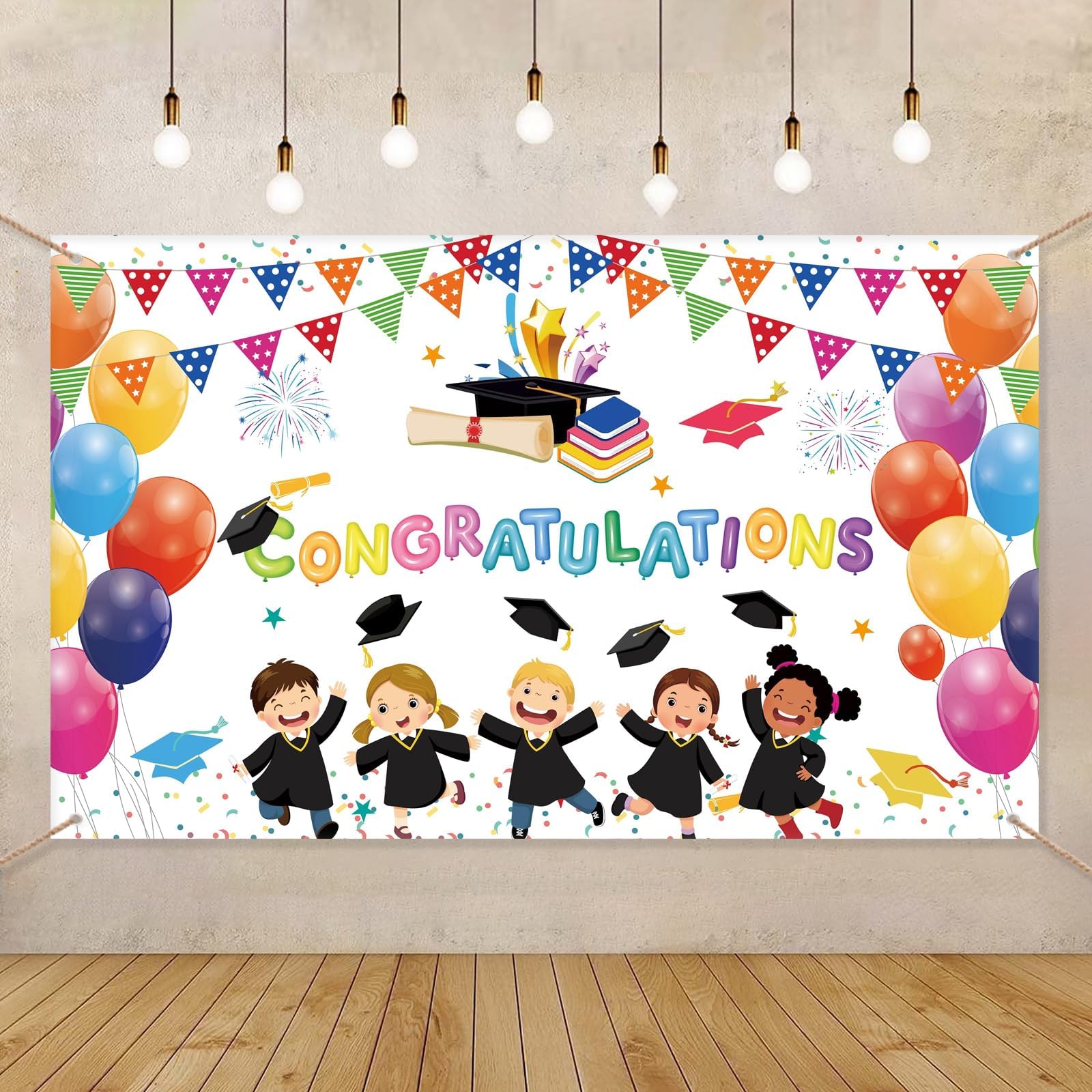 Amazon.com: Kindergarten Graduation Banner,71x44Inch preschool ...