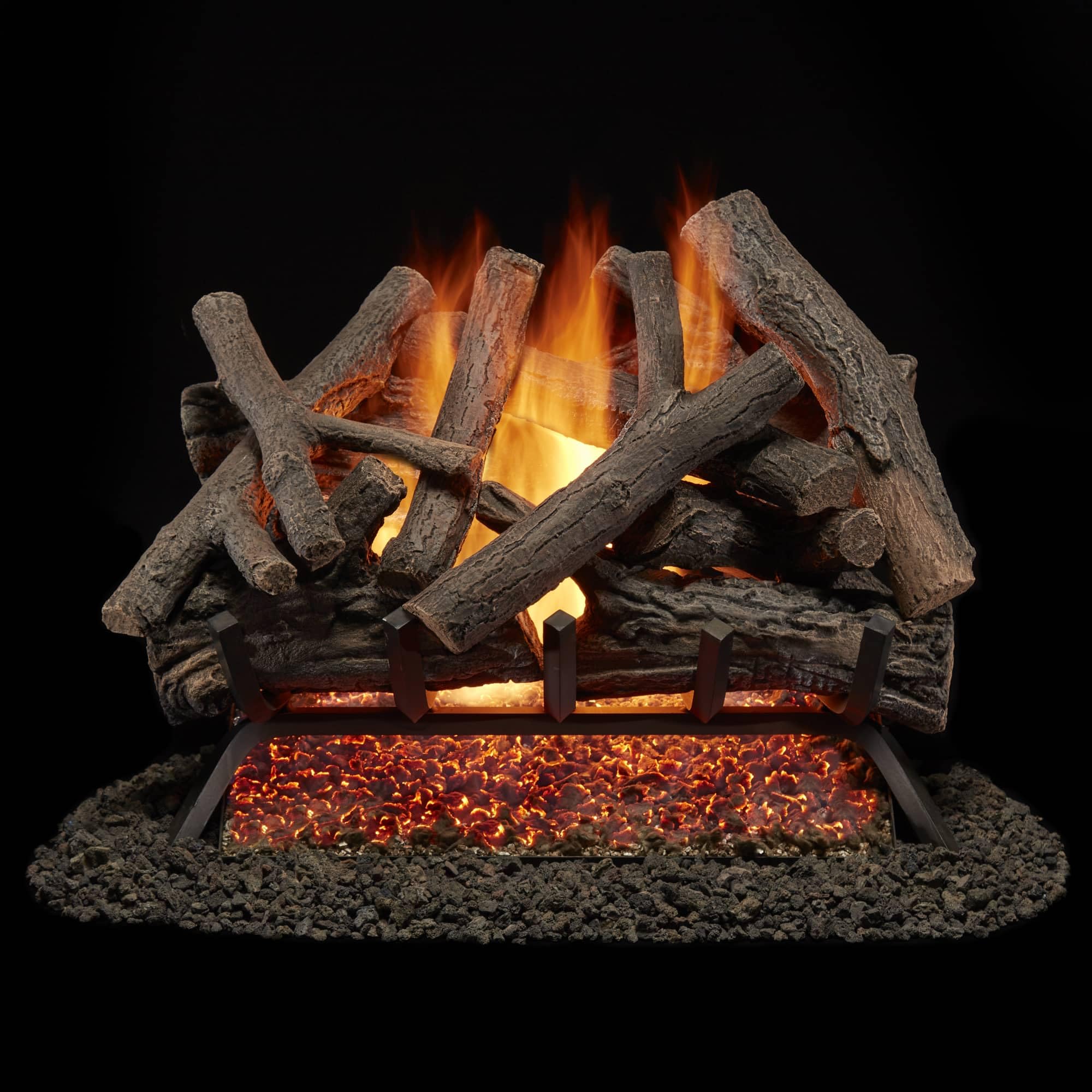 Amazon.com: Bluegrass Living BVL24-3 Natural Gas Vented Fireplace Logs ...