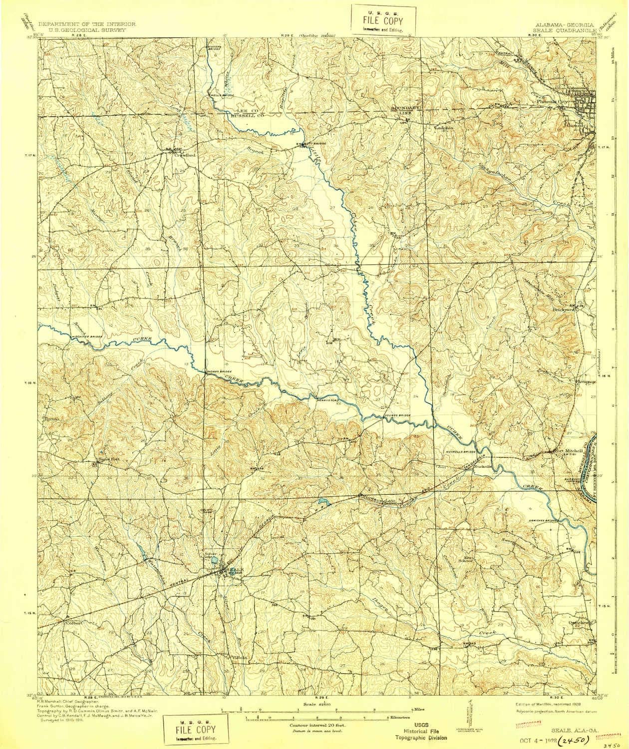 Amazon.com : YellowMaps Seale AL topo map, 1:62500 Scale, 15 X 15 ...
