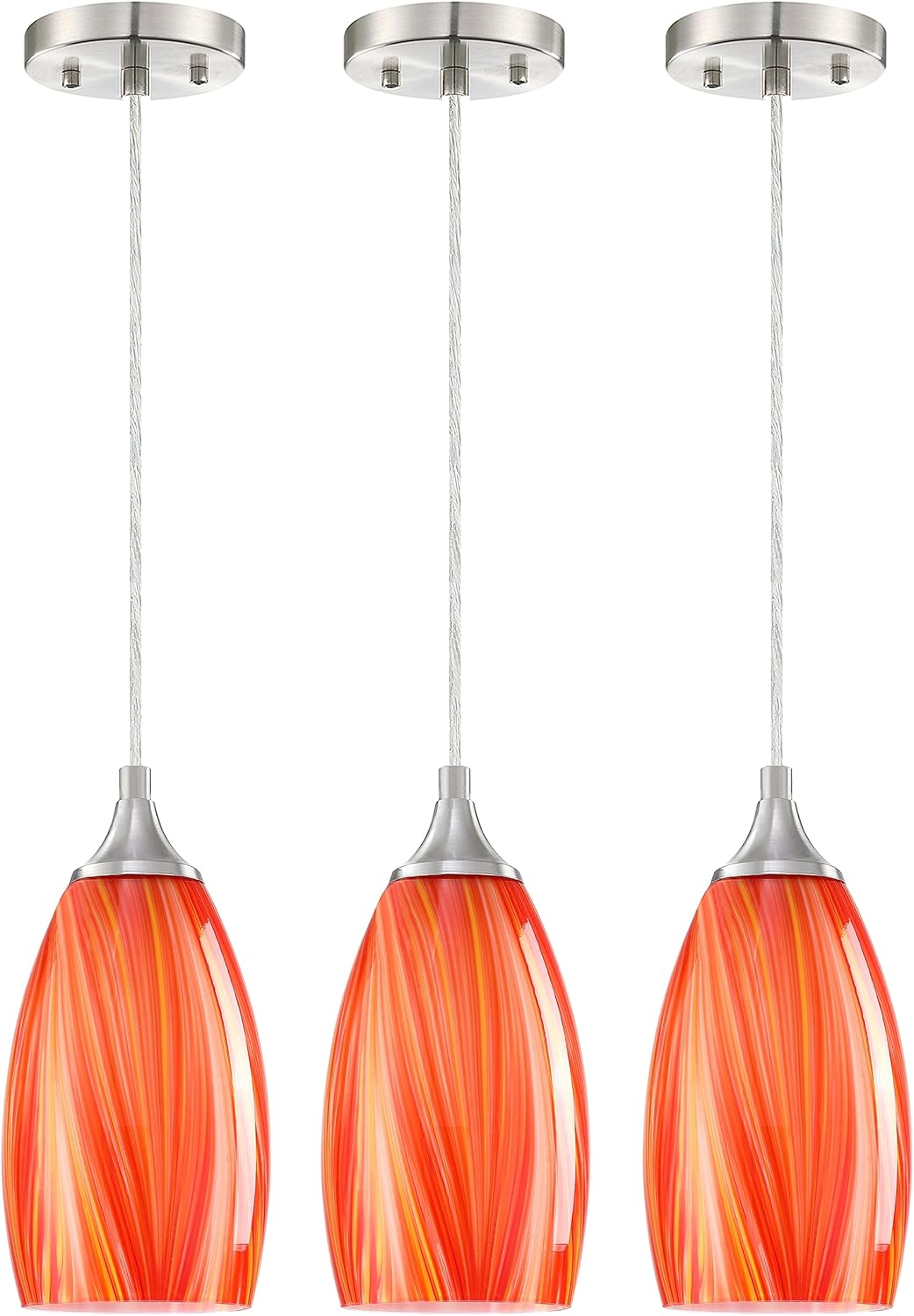 Dolaimy House 3 Pack 1 Light Indoor 4.65" Mini Hanging Kitchen Island ...