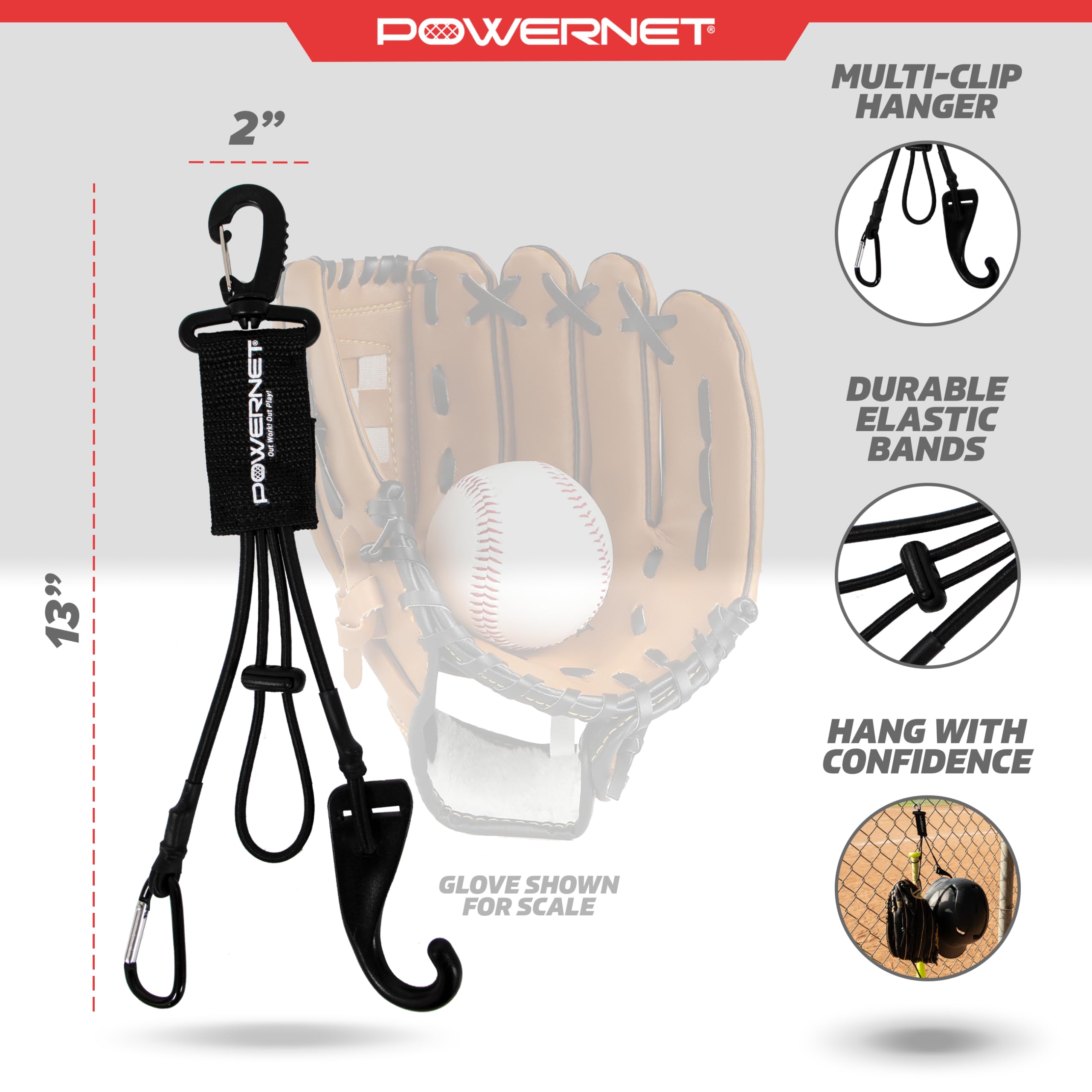 Snapklik.com : Baseball & Softball Gear Hanger, Portable Multi-Clip ...
